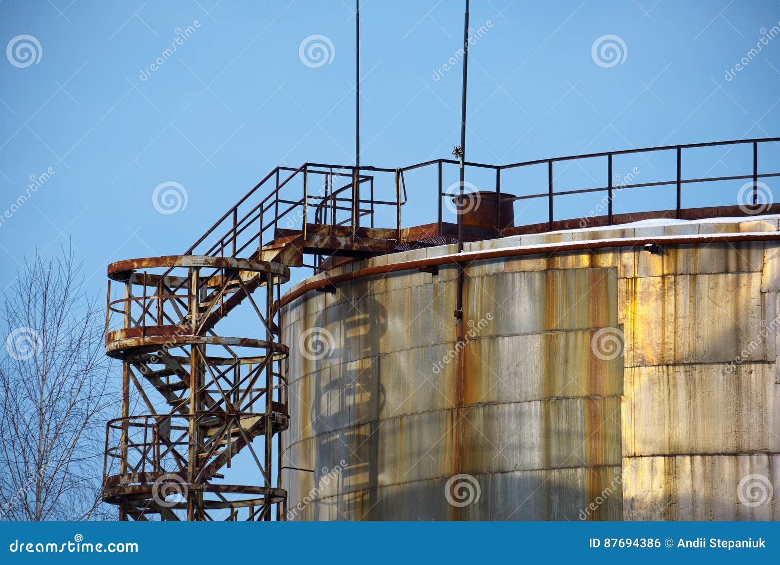 Storage tank stock photo. Image of rusty, technology - 87694386