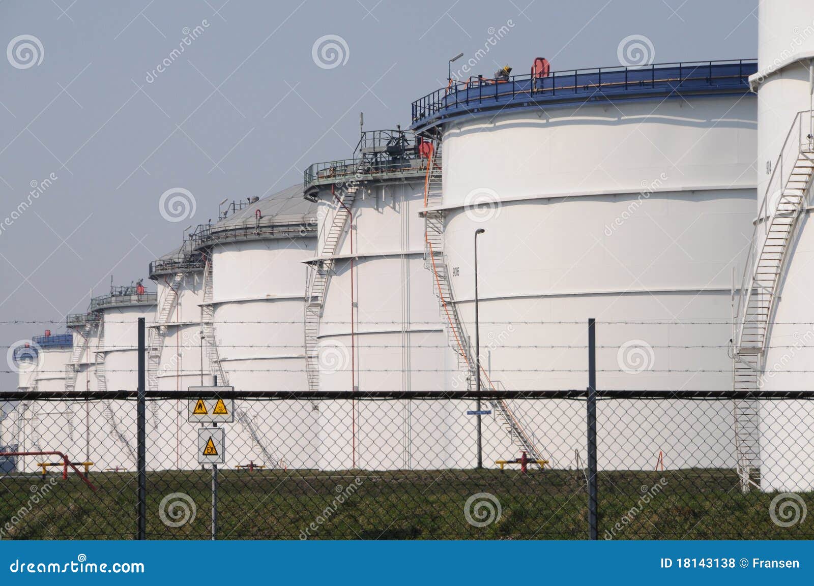 Storage tanks stock photo. Image of fuel, logistics, port - 18143138