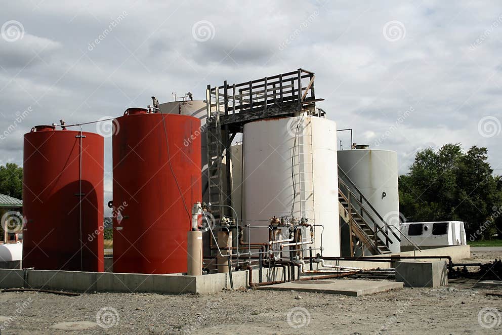 Storage Tanks stock image. Image of industrial, material - 6943361