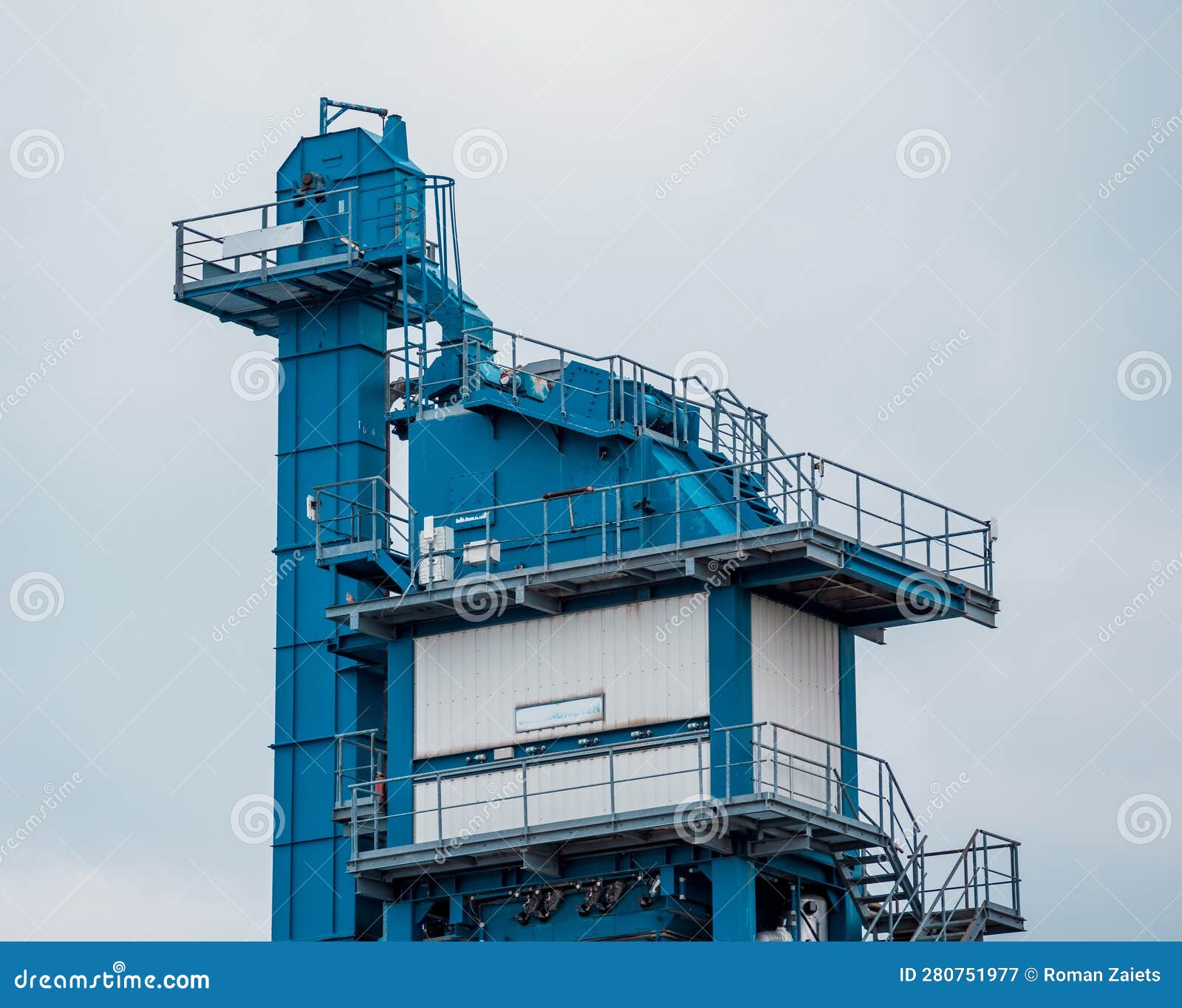 Storage Tanks Cultivated Agricultural Crops Processing Plant Stock ...