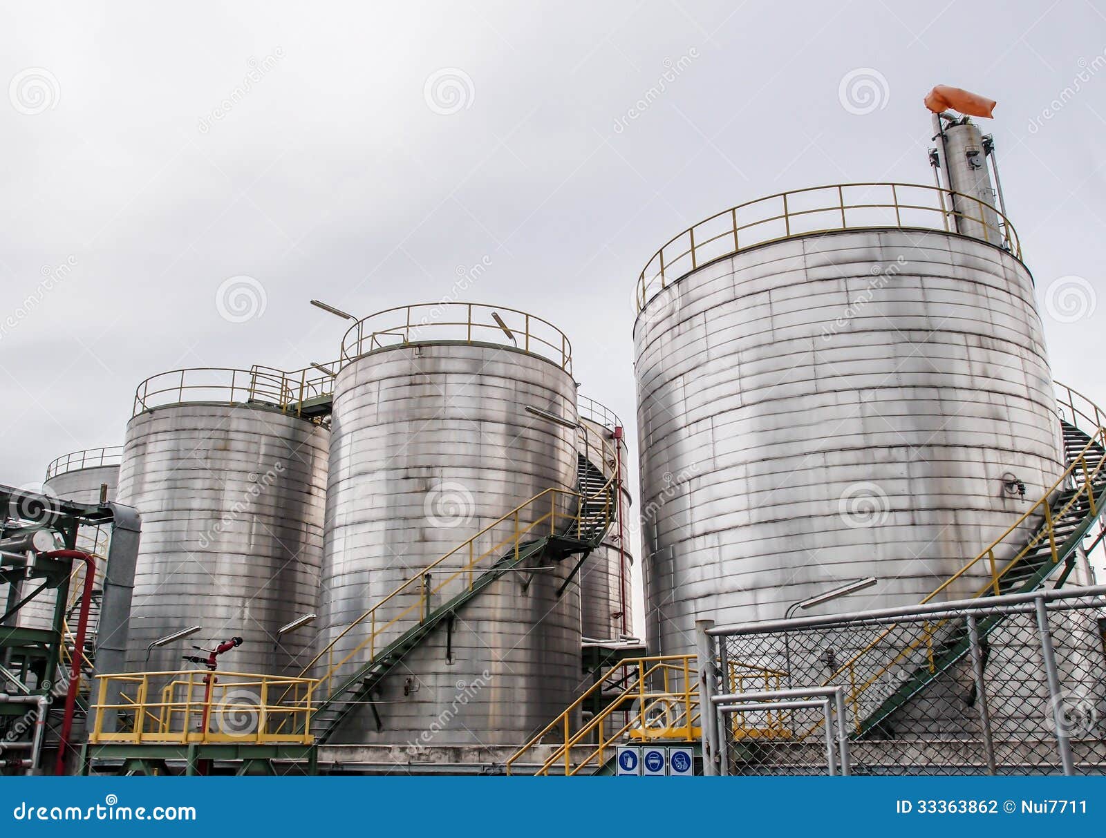 Storage Tanks in Oil Refinery 2 Stock Photo - Image of business, tanks ...