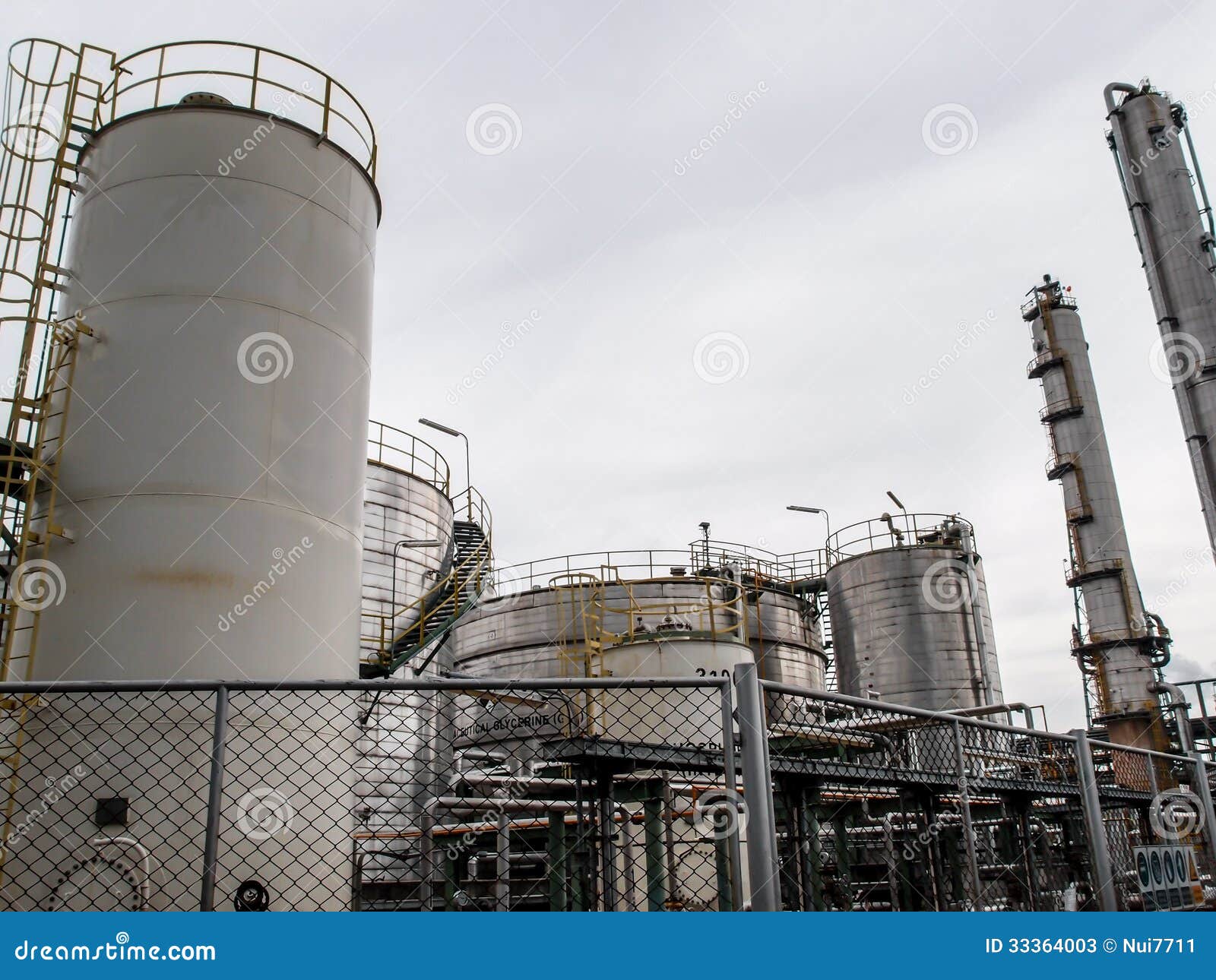 Storage Tanks in Oil Refinery 4 Stock Image - Image of gasoline, petrol ...