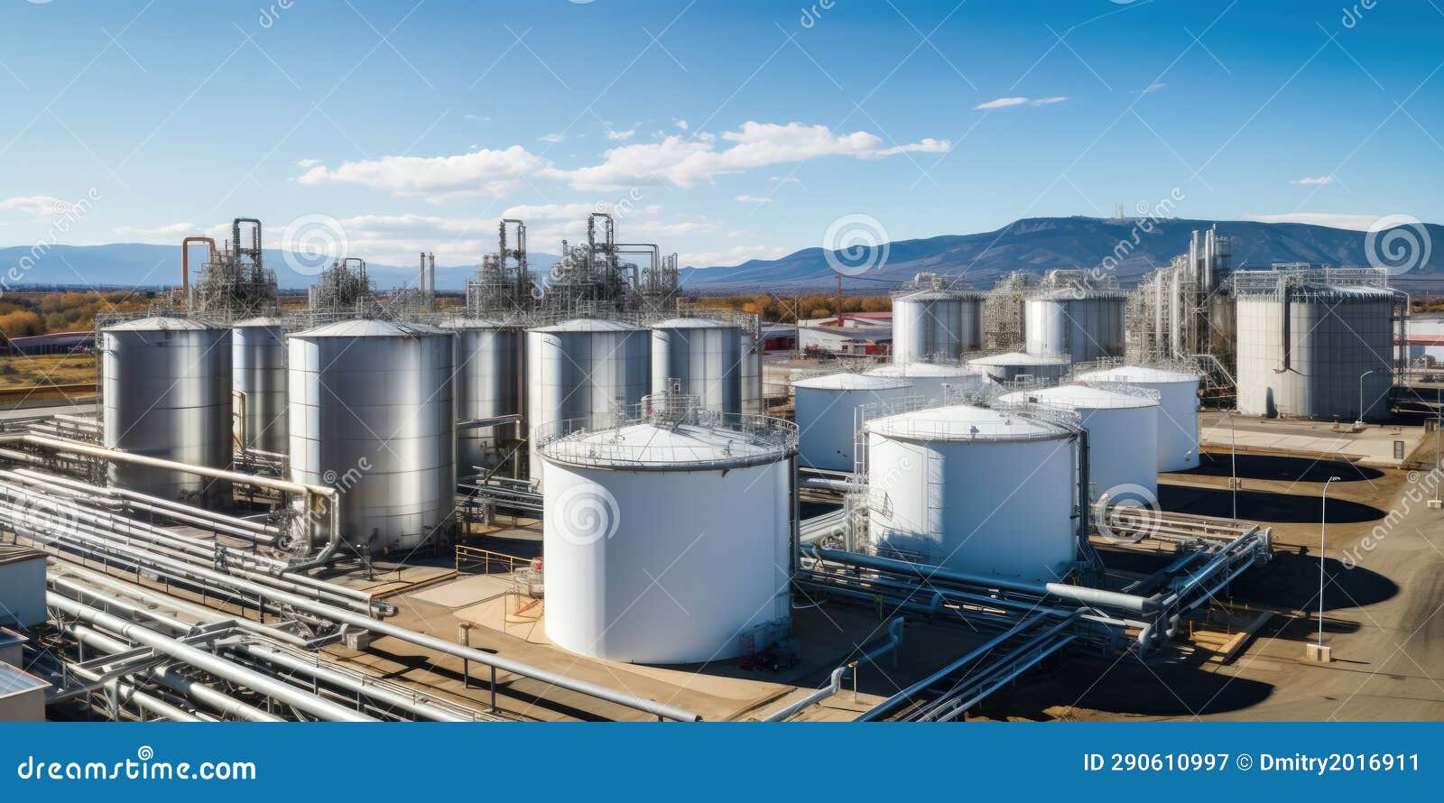 Storage Tanks are Usually Conical for Oil Tanks. Stock Image - Image of ...