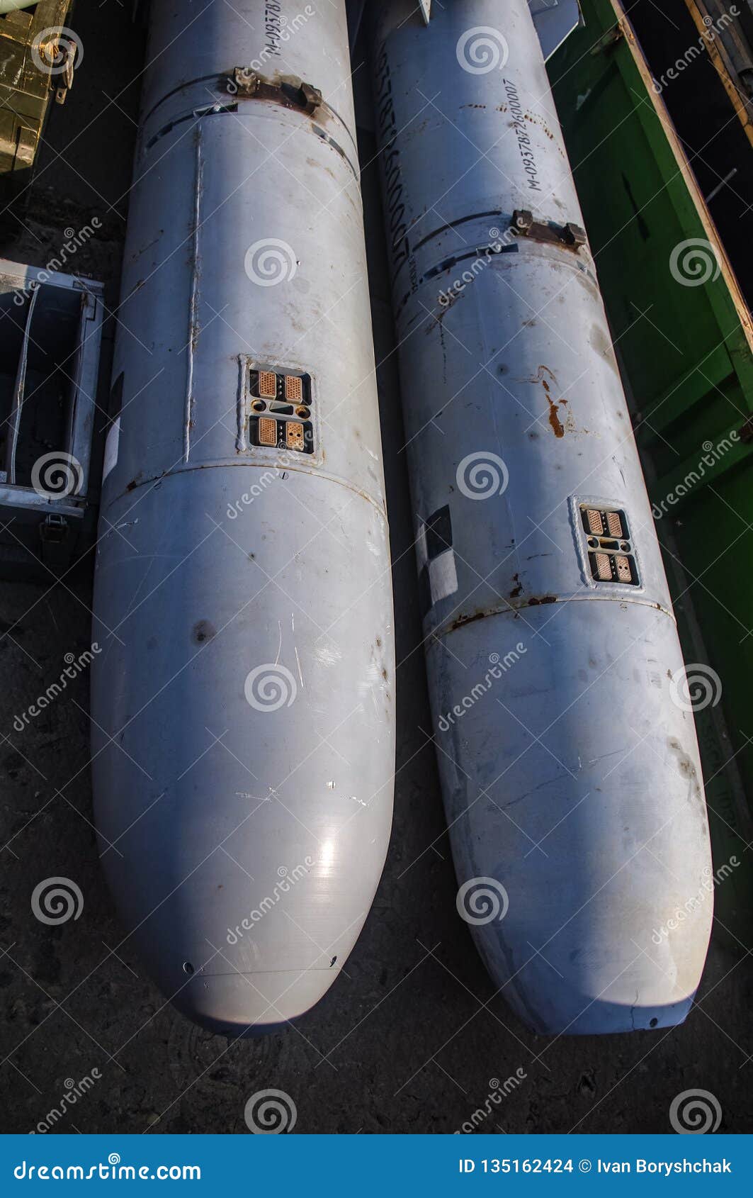 The Storage of Missiles and Bombs Stock Photo - Image of outdoor ...
