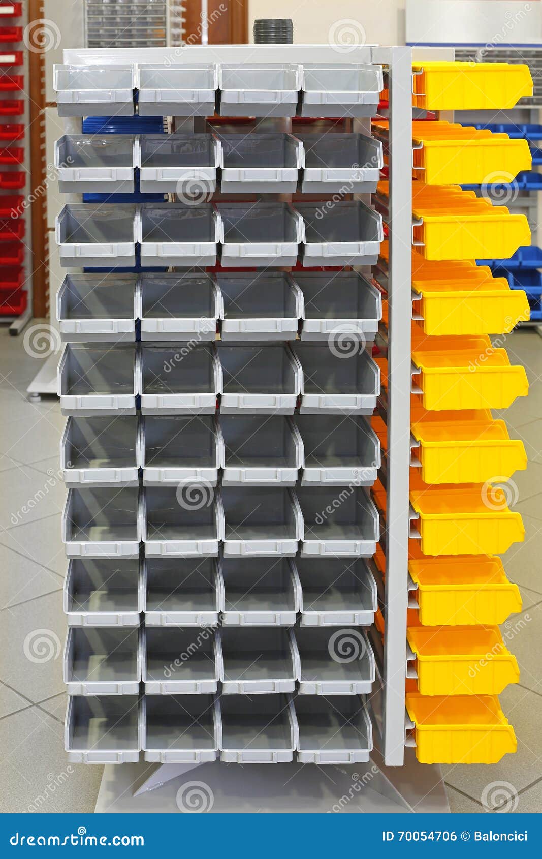 Storage Trays stock photo. Image of shelves, inventory - 70054706
