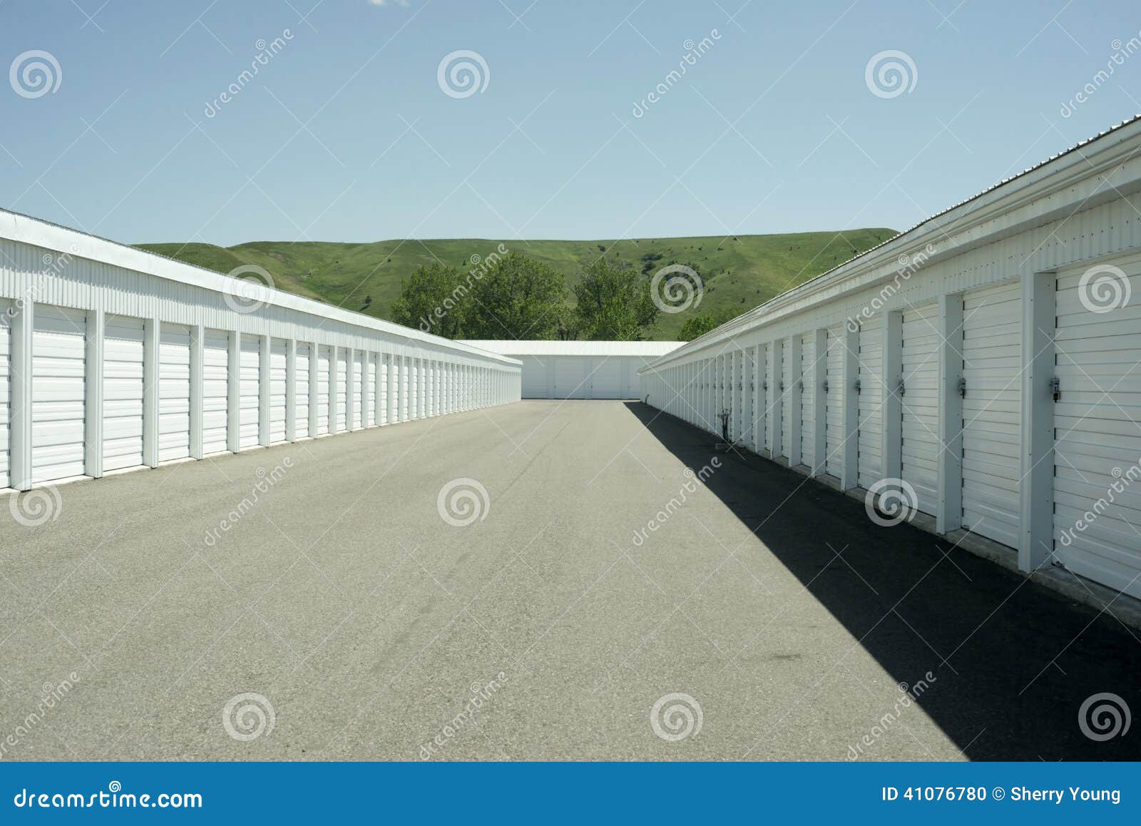 Storage Units stock photo. Image of blue, structure, doors - 41076780