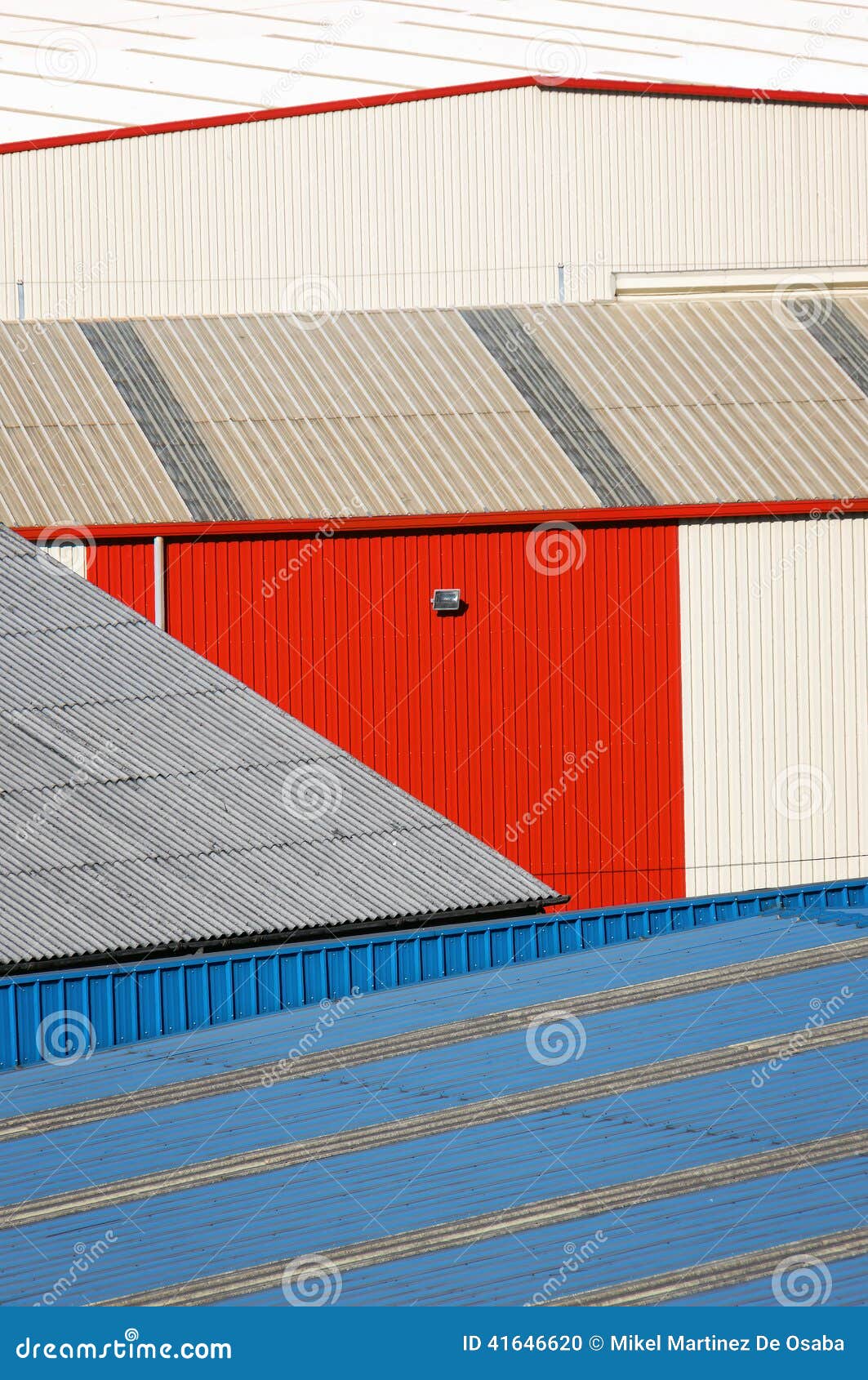 Storage Warehouse Building Facades Stock Photo - Image of storage ...
