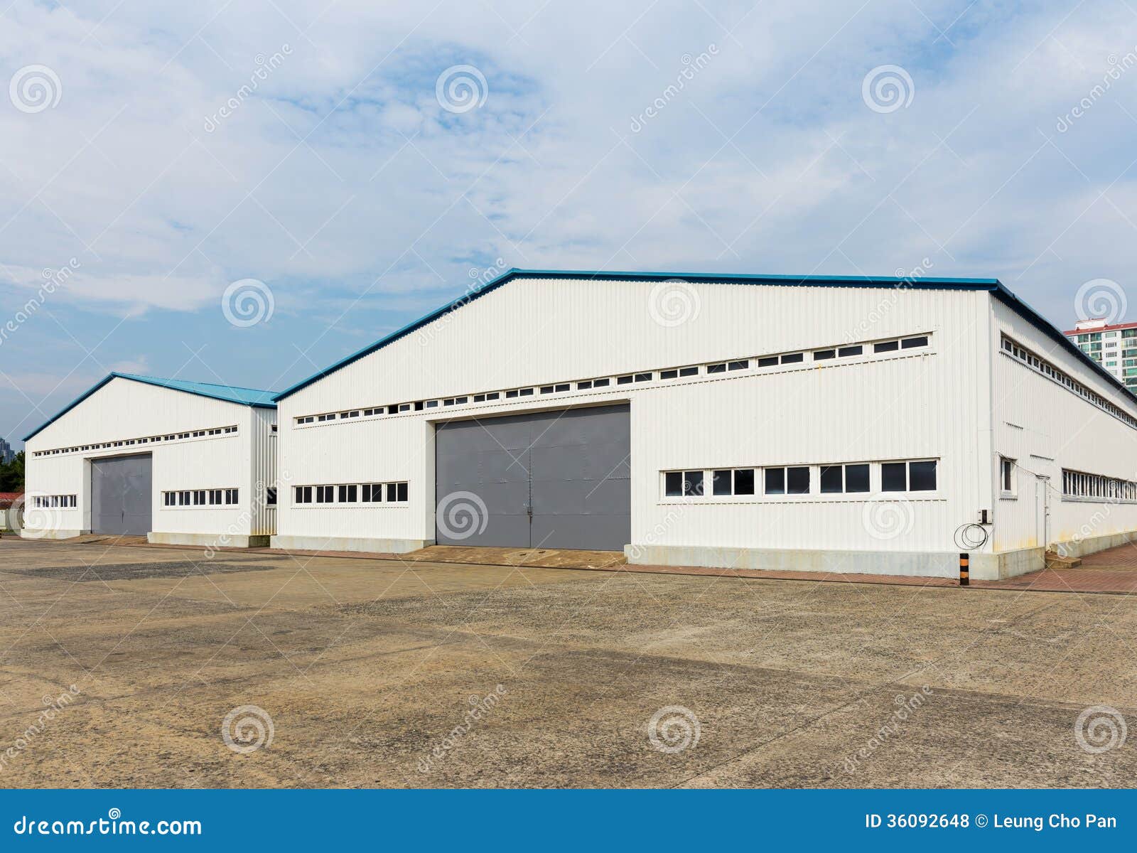 Storage Warehouse at Outdoor Stock Photo - Image of cargo, trailer ...