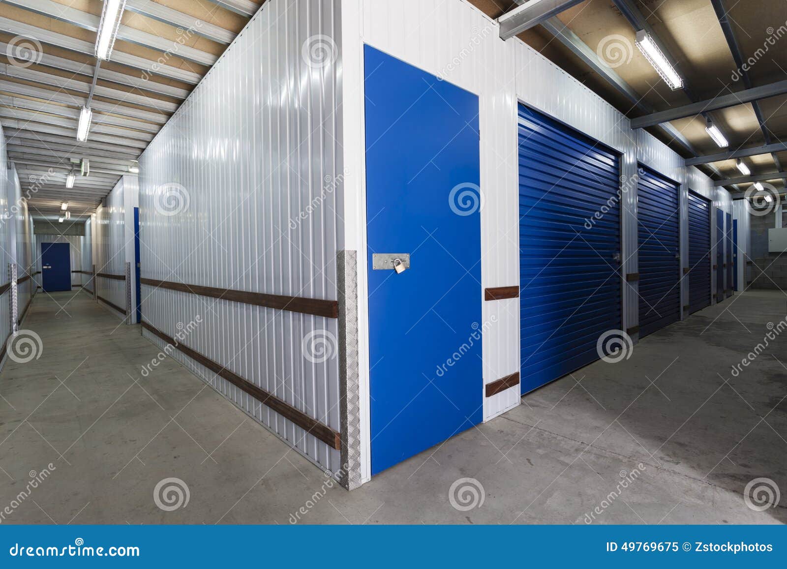 Storage warehouse stock image. Image of unit, space, blue - 49769675