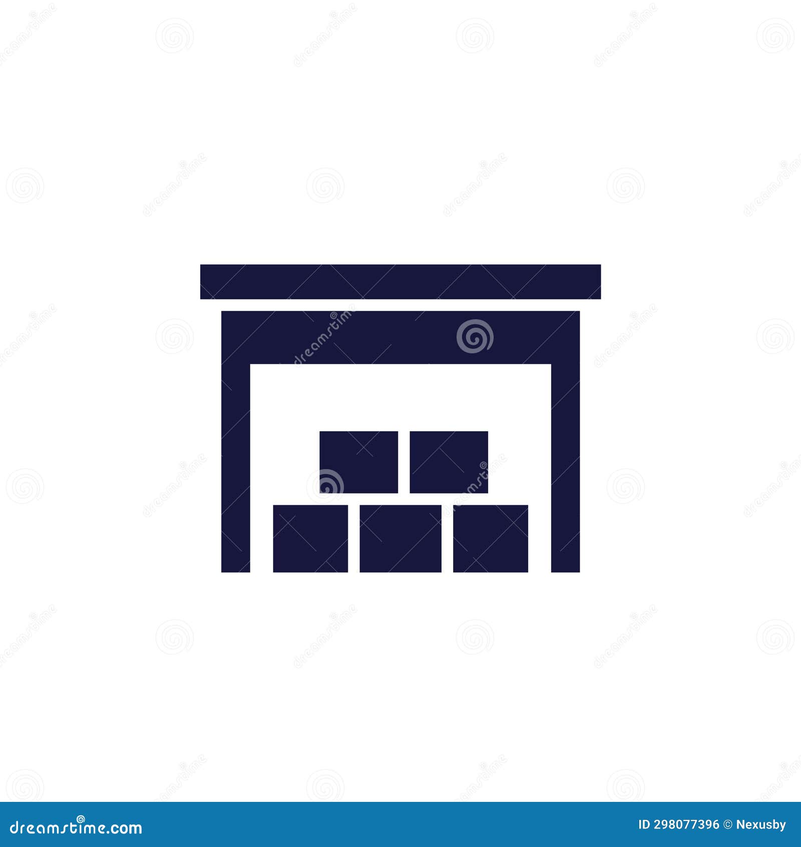 Storage or Warehousing Unit Icon Stock Illustration - Illustration of ...