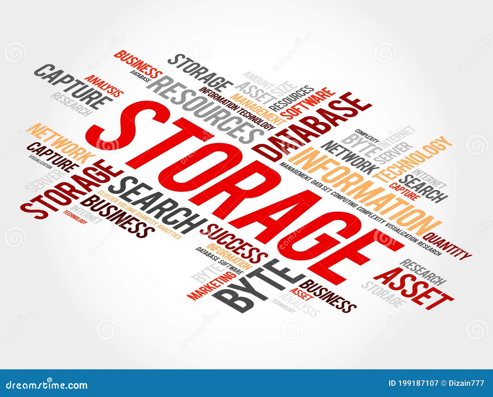 Storage Word Cloud Collage Stock Photo | CartoonDealer.com #197981310