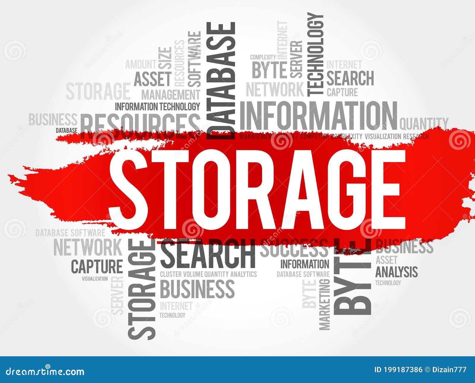 Storage Word Cloud Collage Stock Photo | CartoonDealer.com #197981310