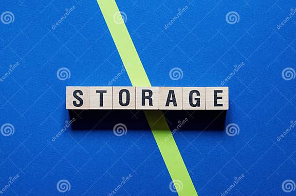 Storage Word Concept on Cubes Stock Photo - Image of management, cube ...