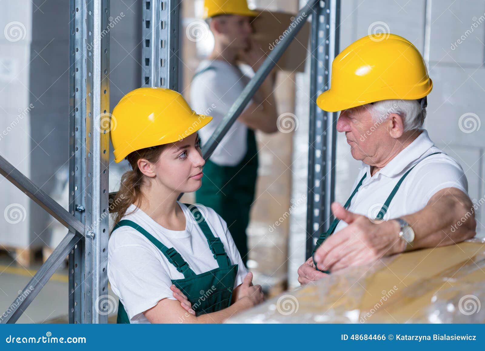 Storage Workers in Warehouse Stock Photo - Image of delivery, logistic ...