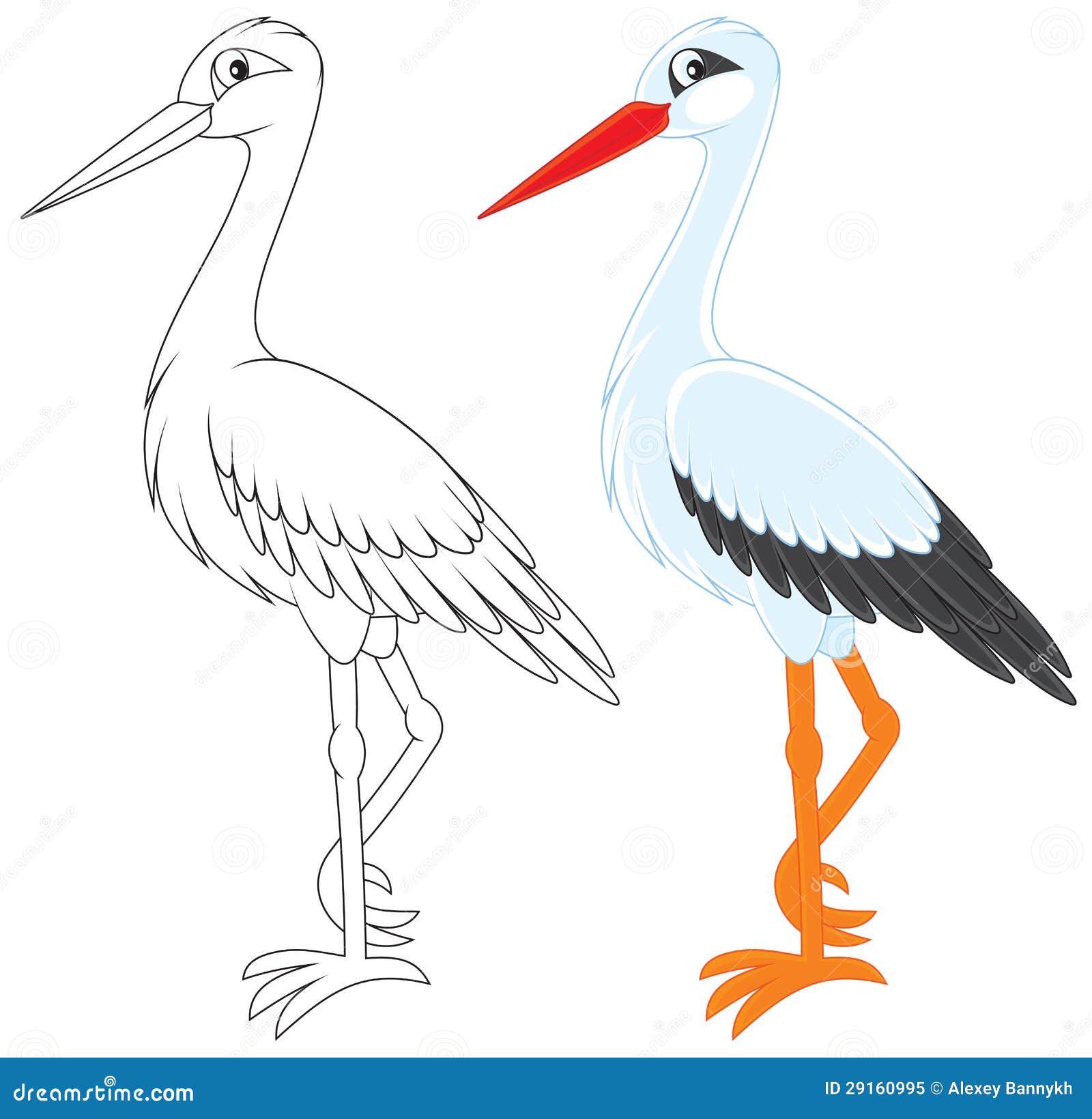 Storch vektor abbildung. Illustration von frech, wildnis - 29160995