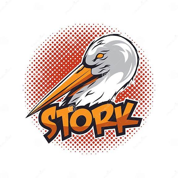 Storch Logo Vector vektor abbildung. Illustration von idee - 92096230