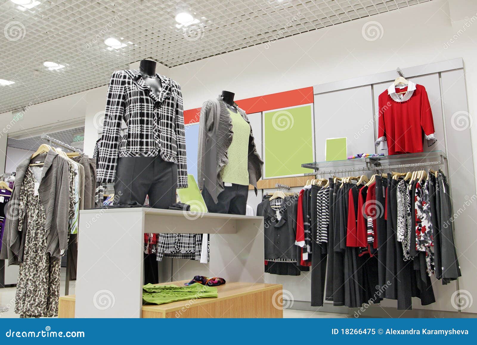 Store stock image. Image of fashion, outfit, interior - 18266475