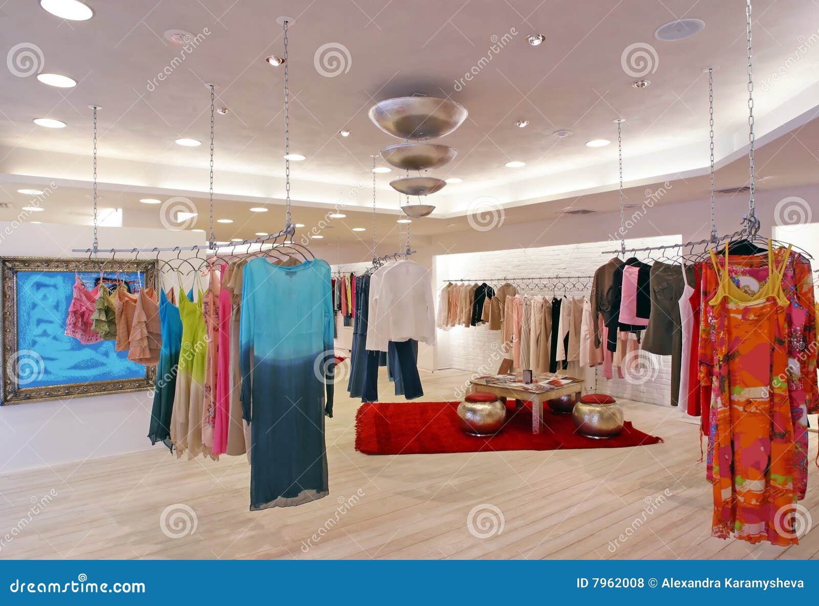 Store stock photo. Image of clothes, dress, interior, marketing - 7962008