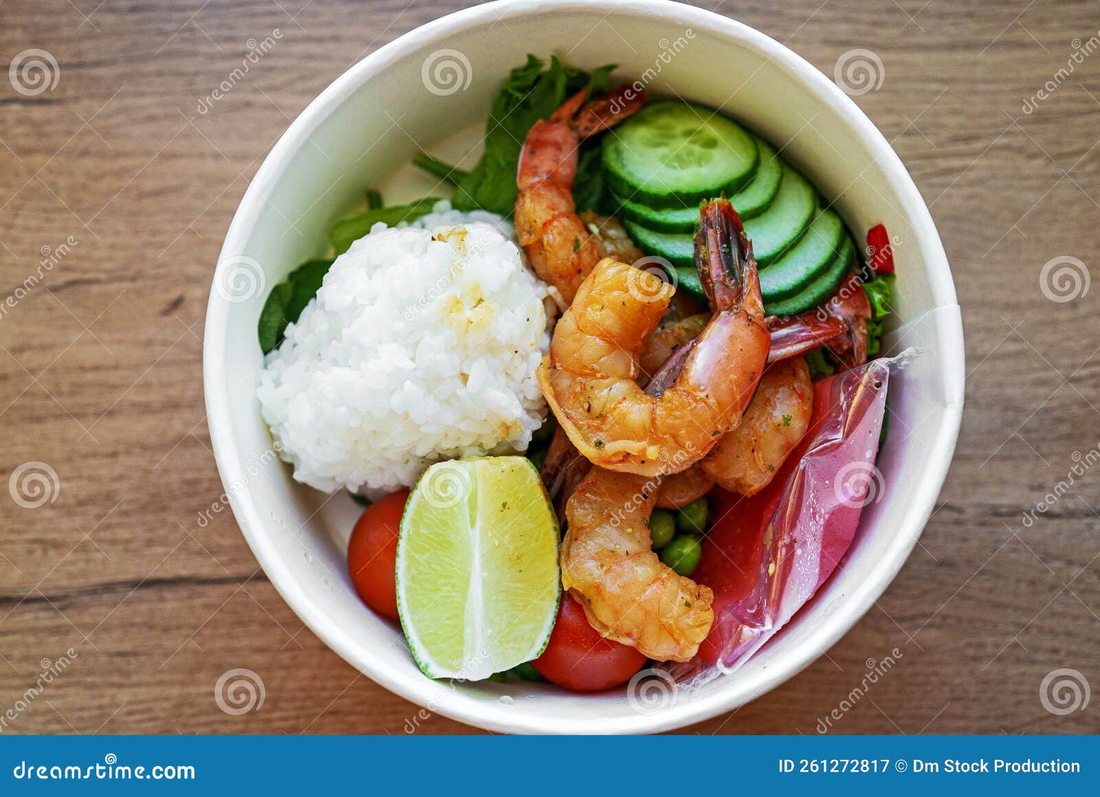 Store-bought poke bowl stock image. Image of condiment - 261272817