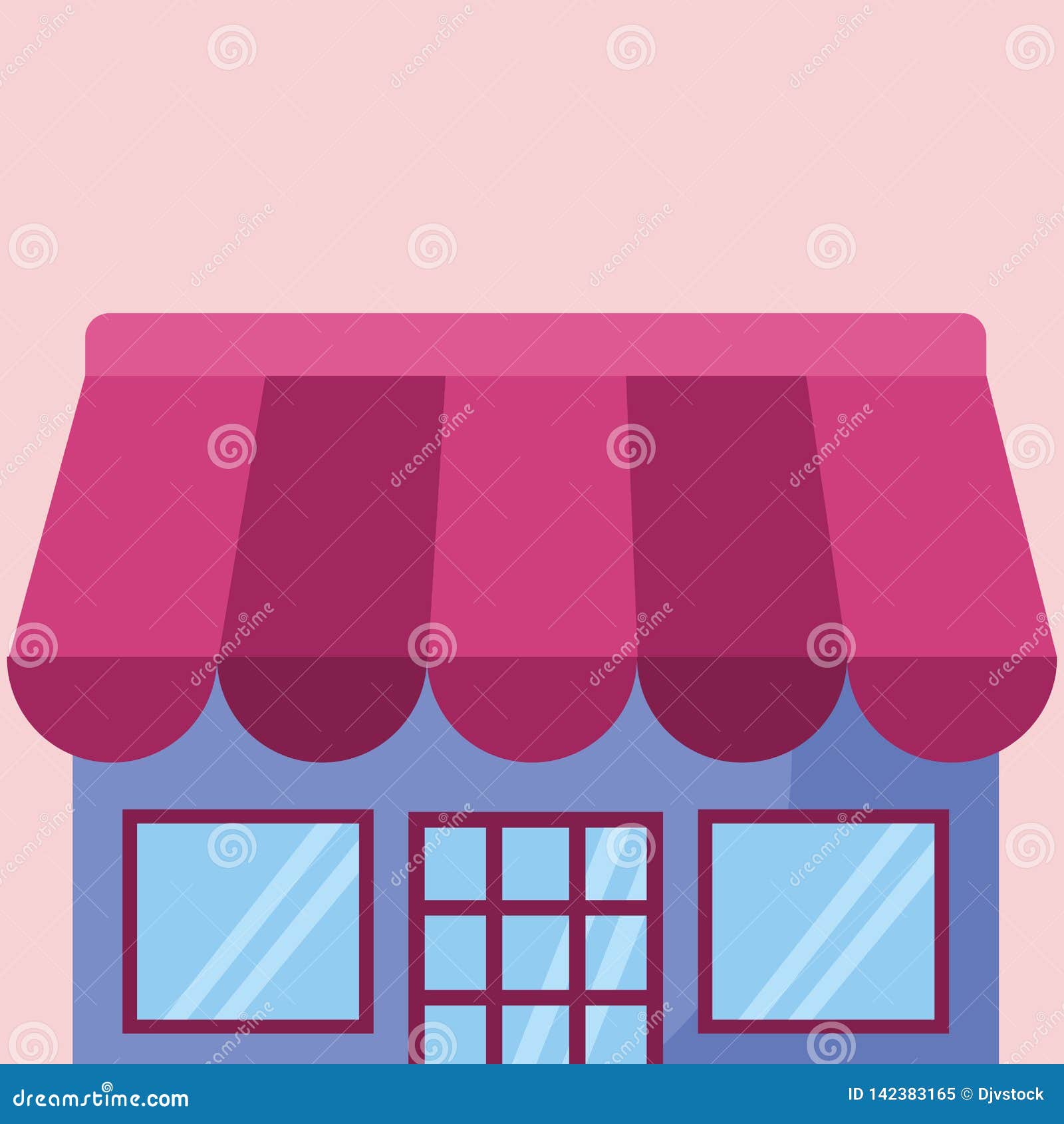 Store building facade icon stock vector. Illustration of store - 142383165