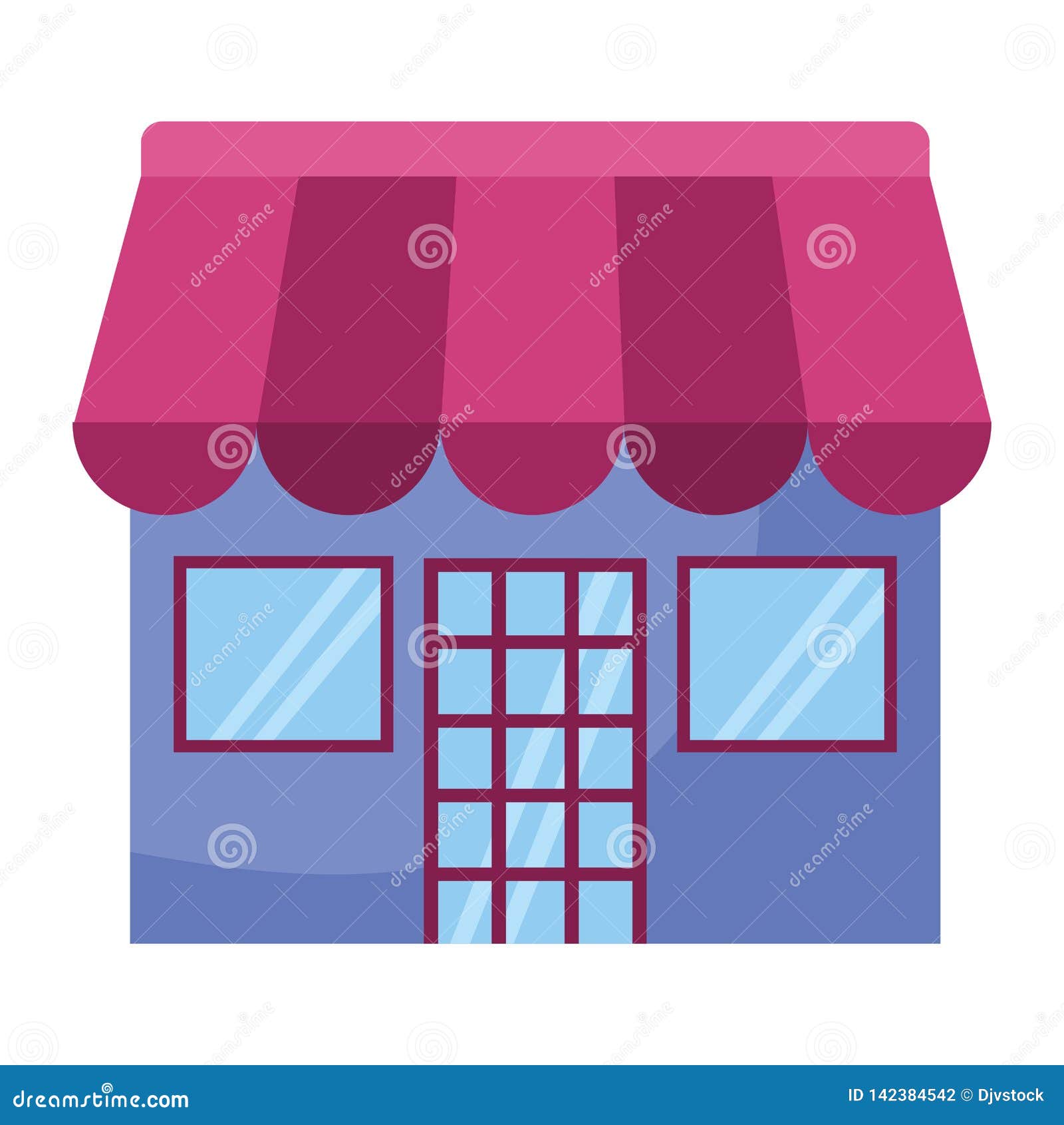 Store building facade icon stock vector. Illustration of sale - 142384542