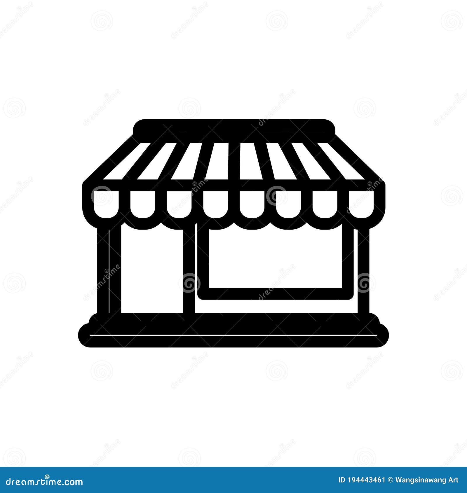 Store Building Symbol Line Icon, Vector Illustration Stock Vector ...