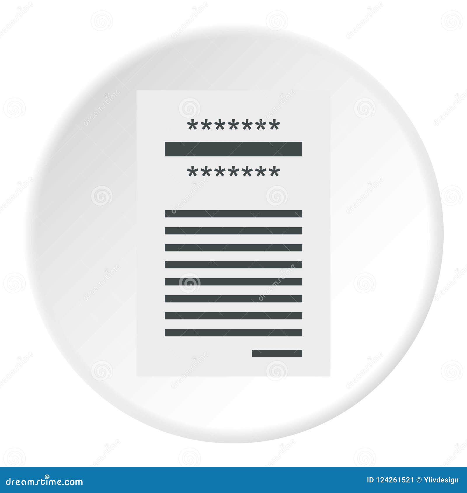 Store Check Icon, Flat Style Stock Illustration - Illustration of ...