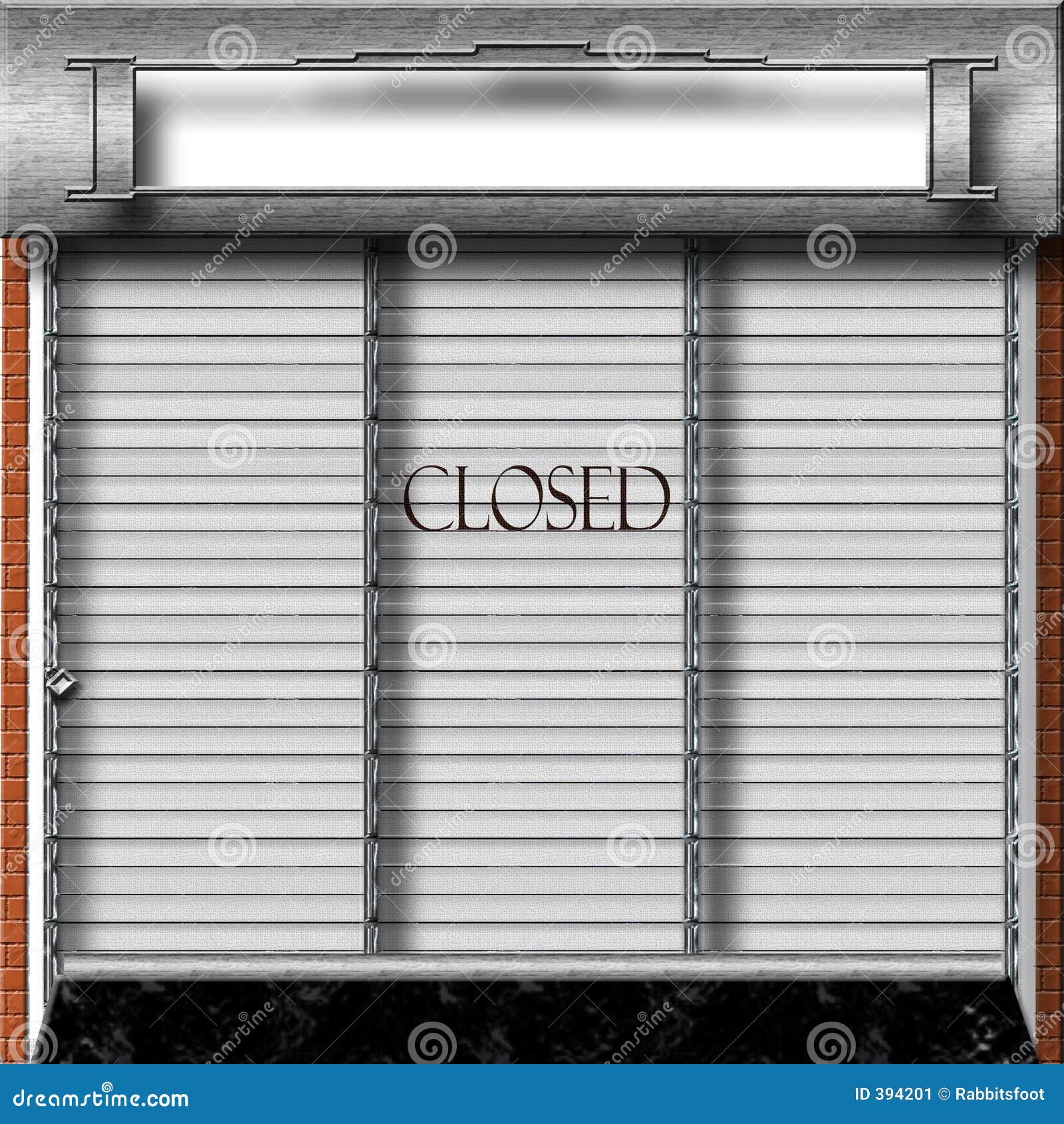 Store Closed stock illustration. Illustration of mall, store - 394201