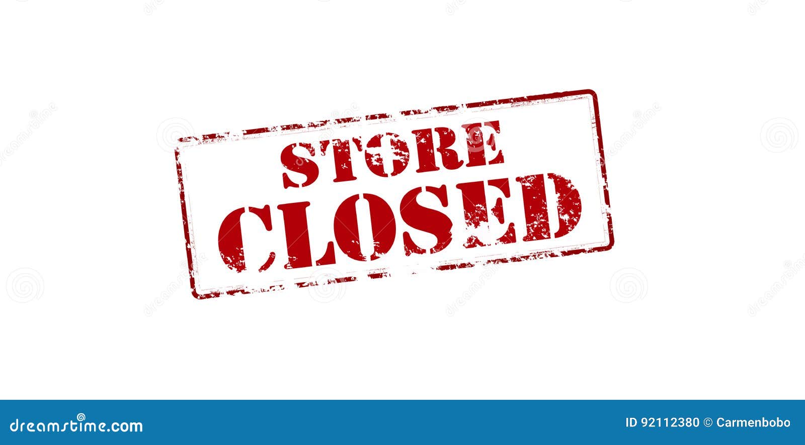 Store closed stock illustration. Illustration of grungy - 92112380