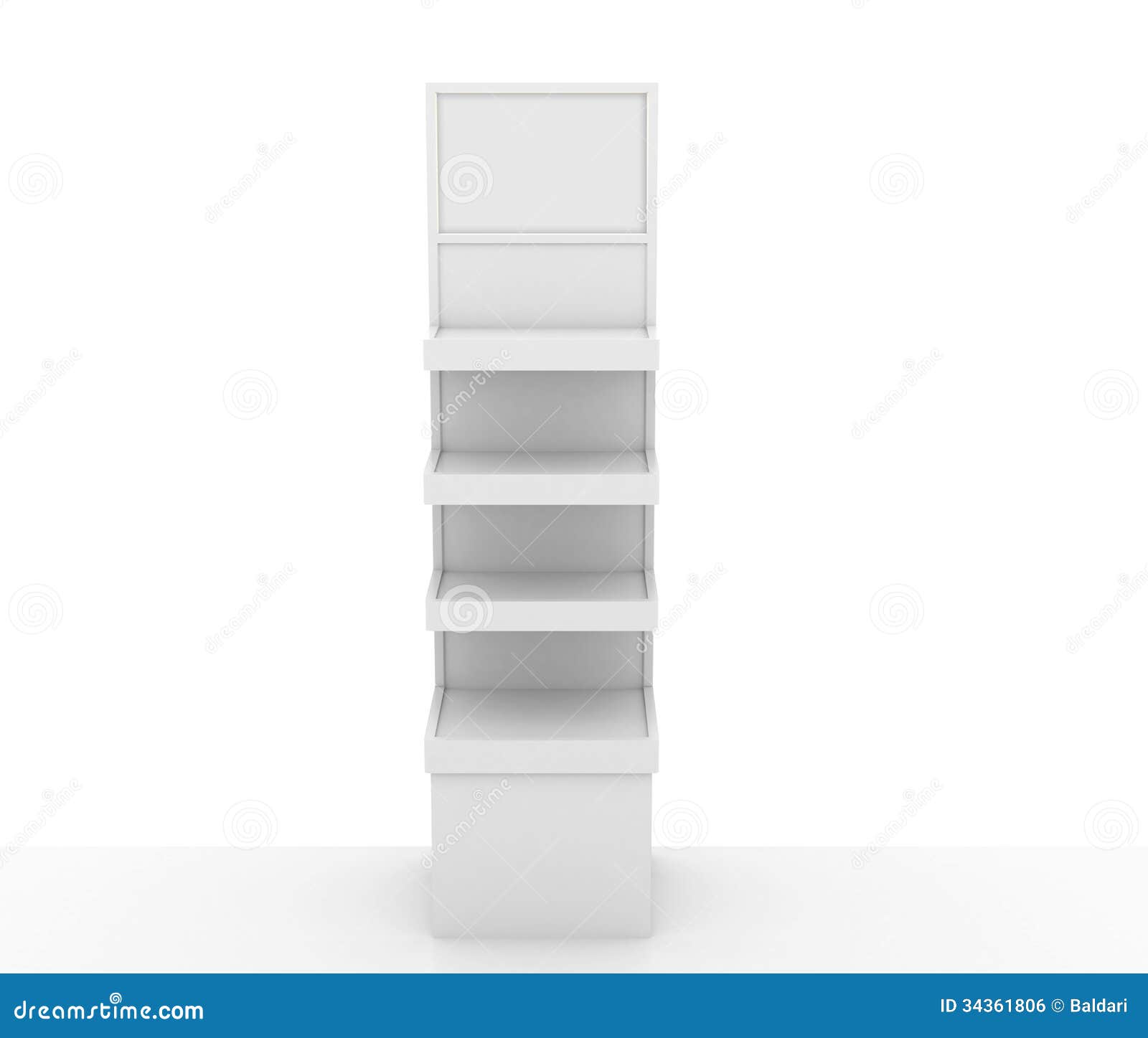 Box For Display Stand Vector Illustration | CartoonDealer.com #218559434