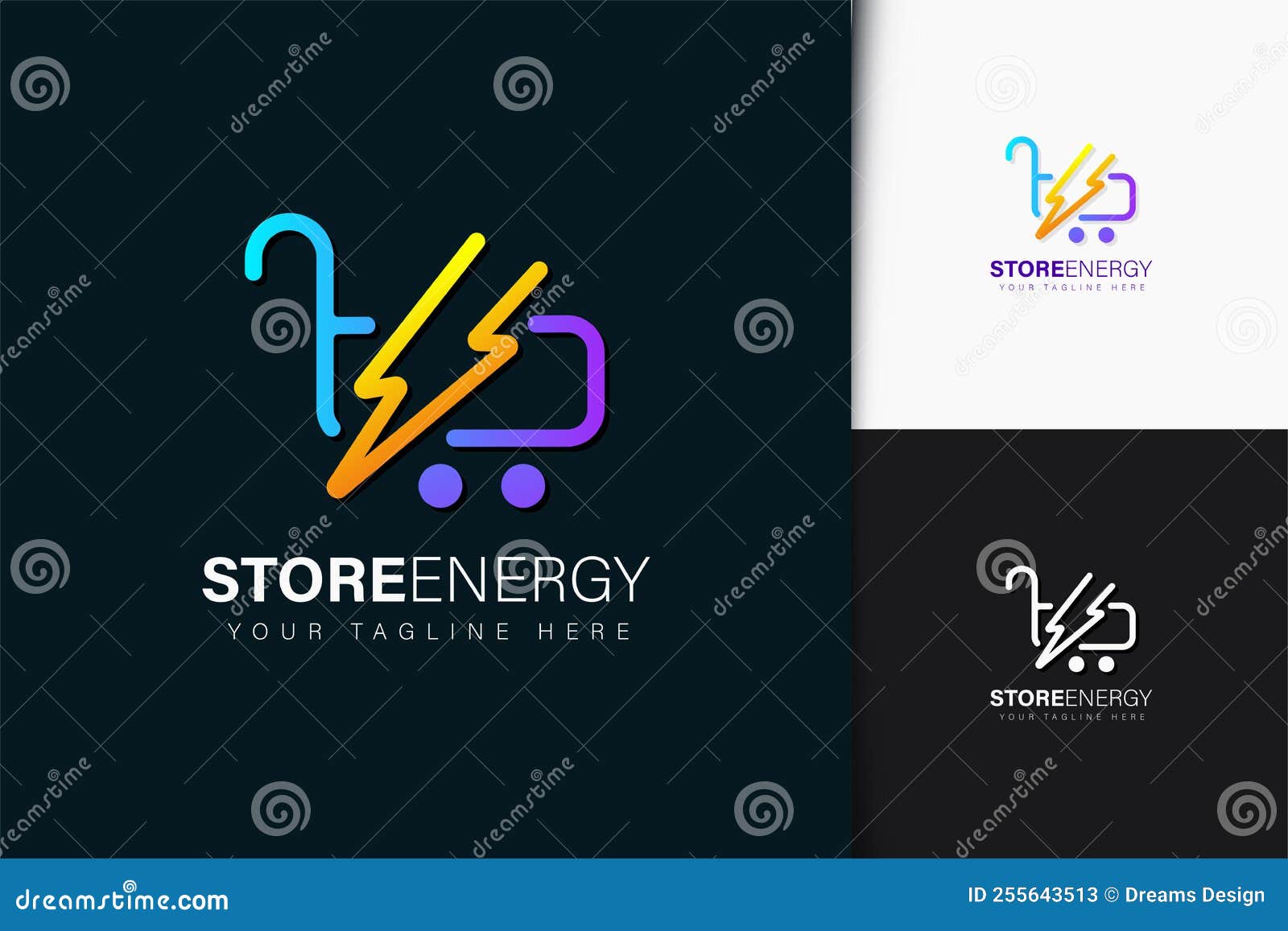 Store Energy Logo Design with Gradient Stock Vector - Illustration of ...