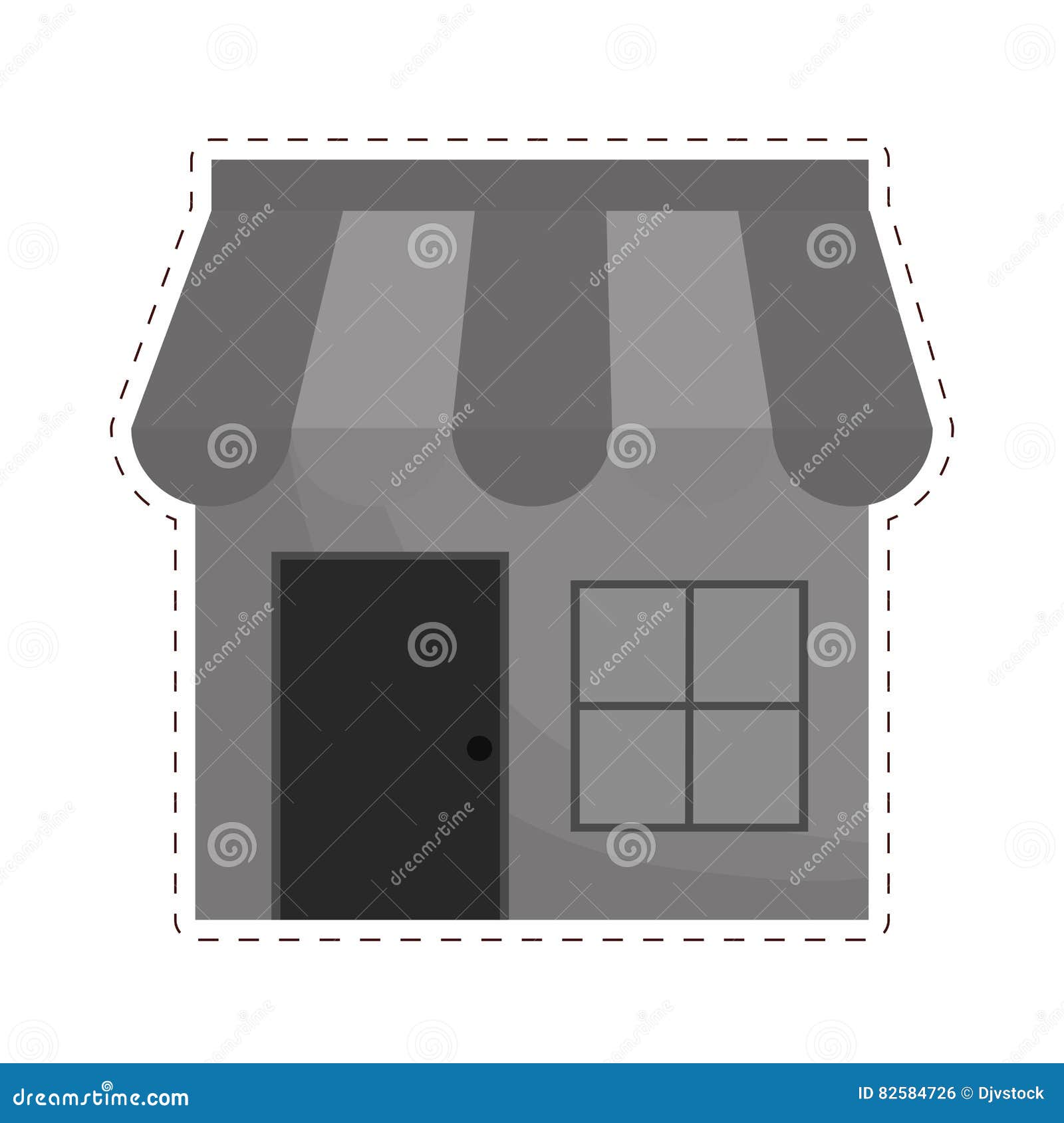 Store facade icon image stock vector. Illustration of little - 82584726