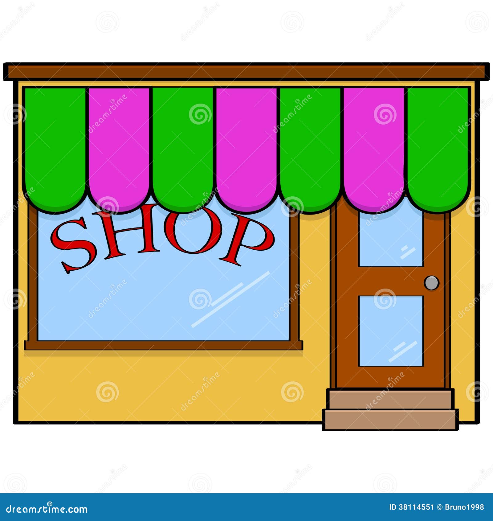 Store front stock vector. Illustration of simple, storefront - 38114551