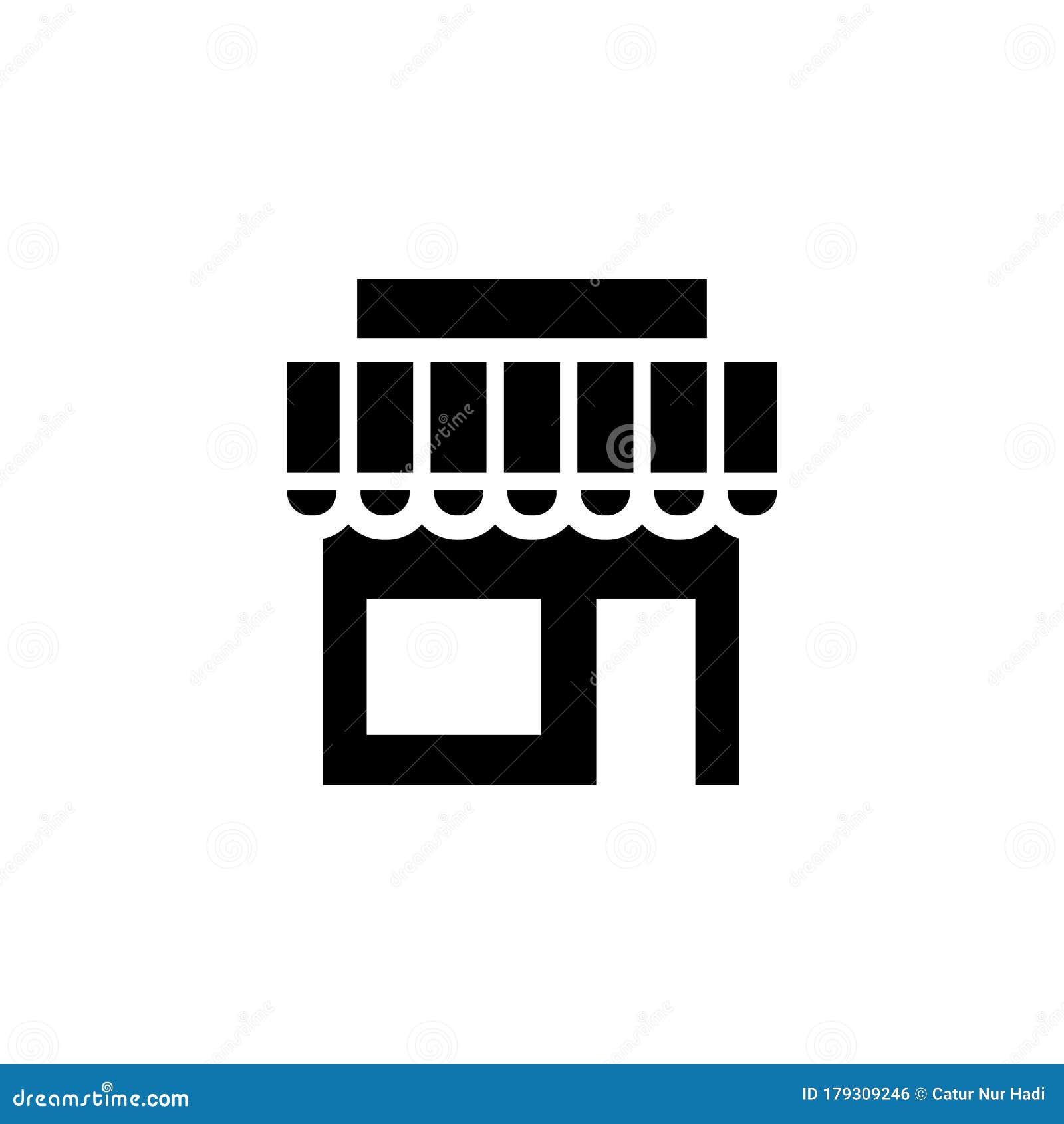 Store Front Icon Flat Vector Template Design Trendy Stock Vector ...
