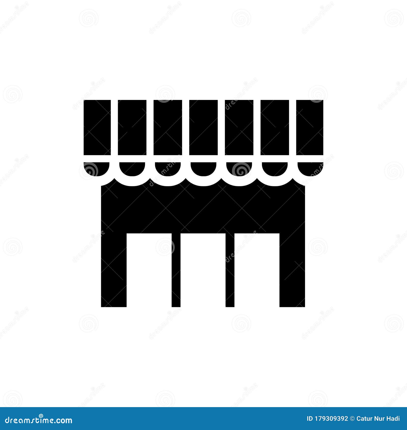 Store Front Icon Flat Vector Template Design Trendy Stock Vector ...