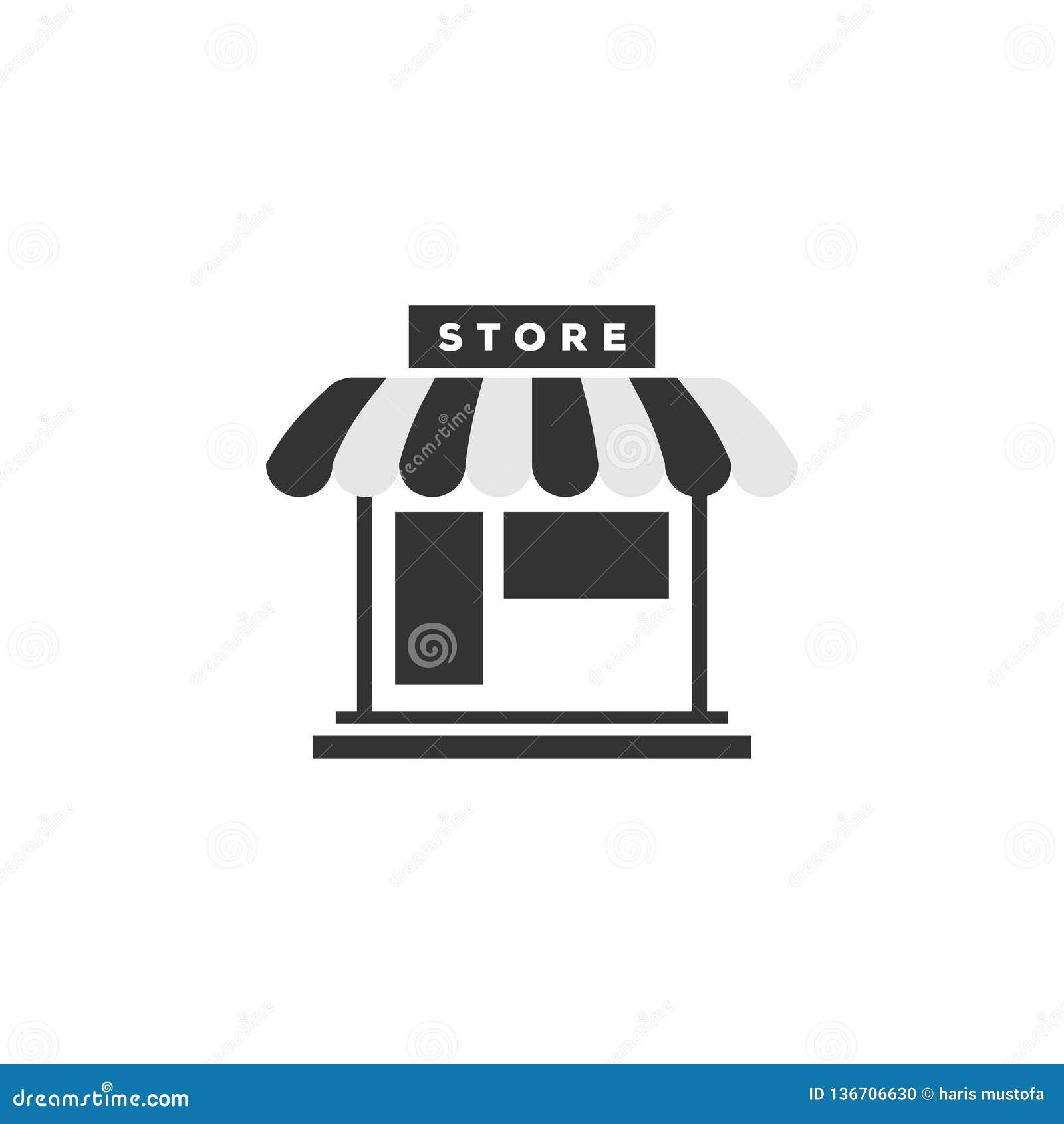 Store Front Icon Graphic Design Template Vector Stock Vector ...