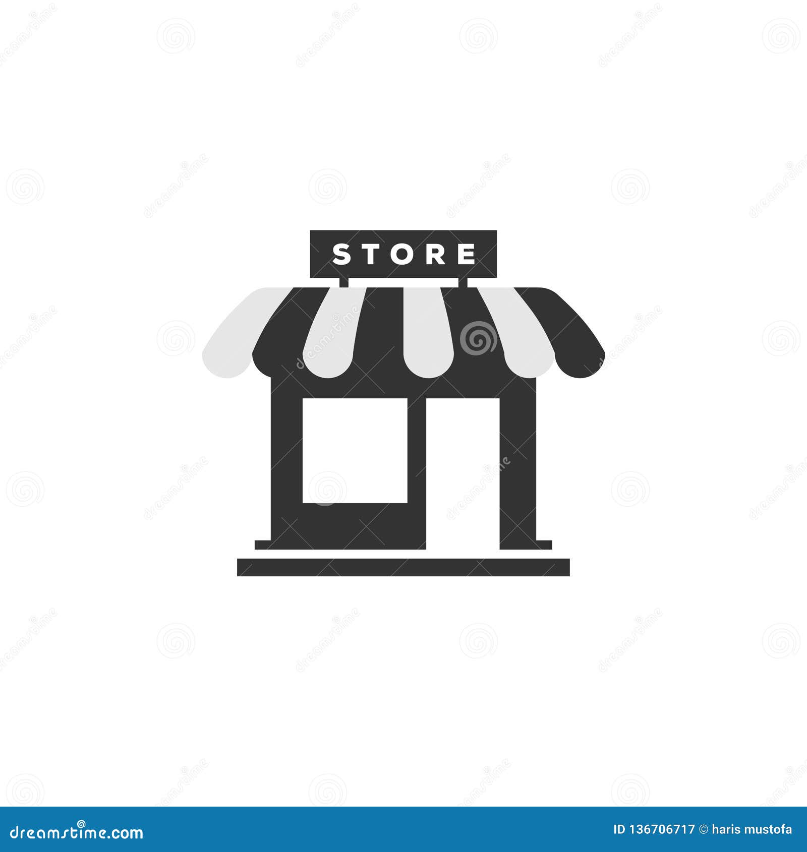 Store Front Icon Graphic Design Template Vector Stock Vector ...