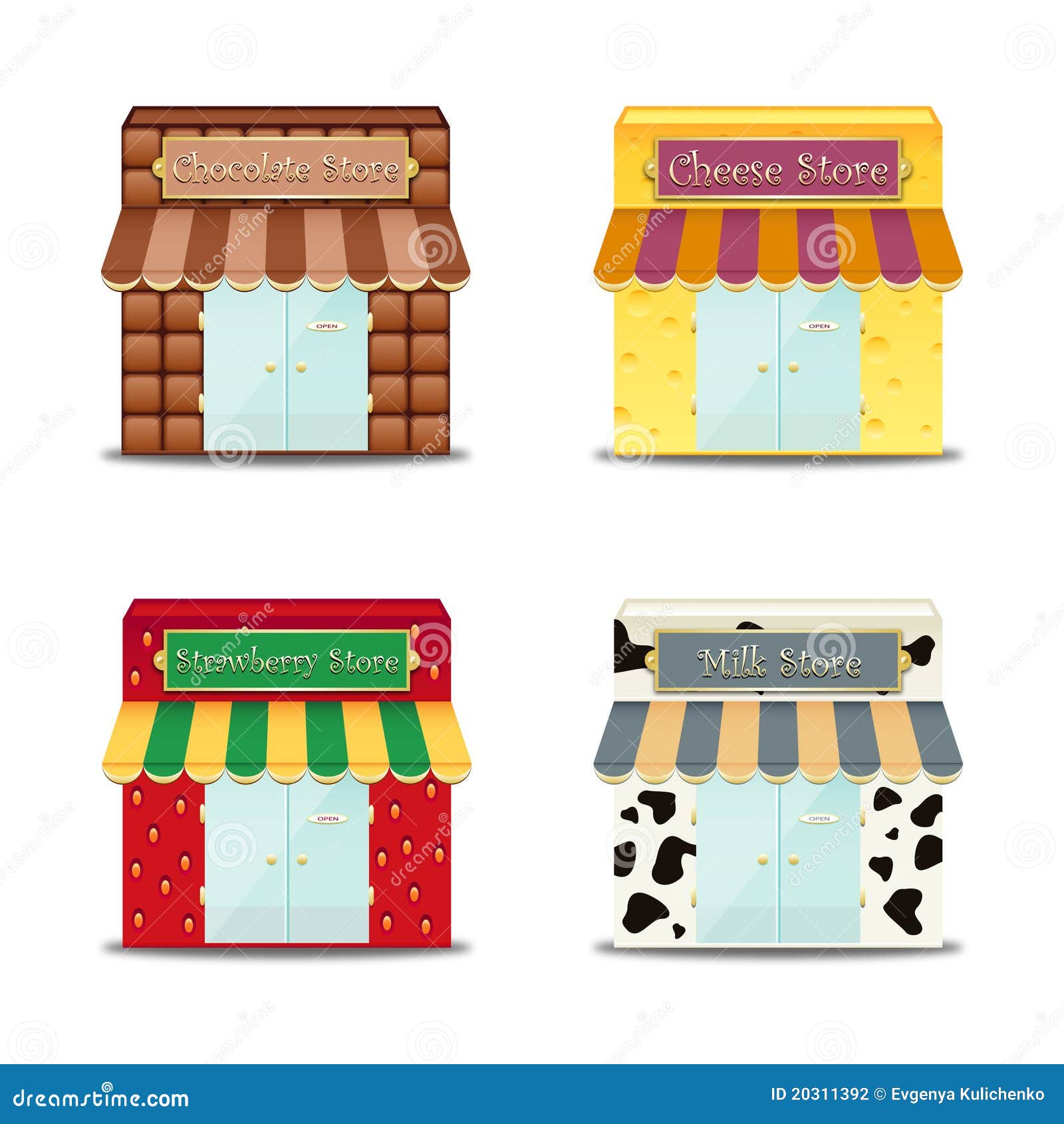 Store Front Illustrations stock vector. Illustration of shop - 20311392