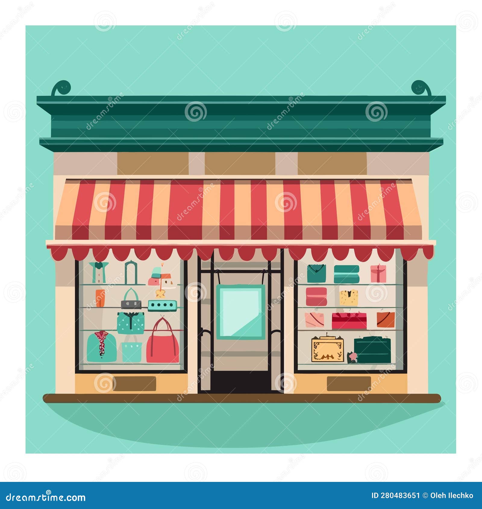 Store Front Vector Illustration Isolated Illustration Stock Vector ...