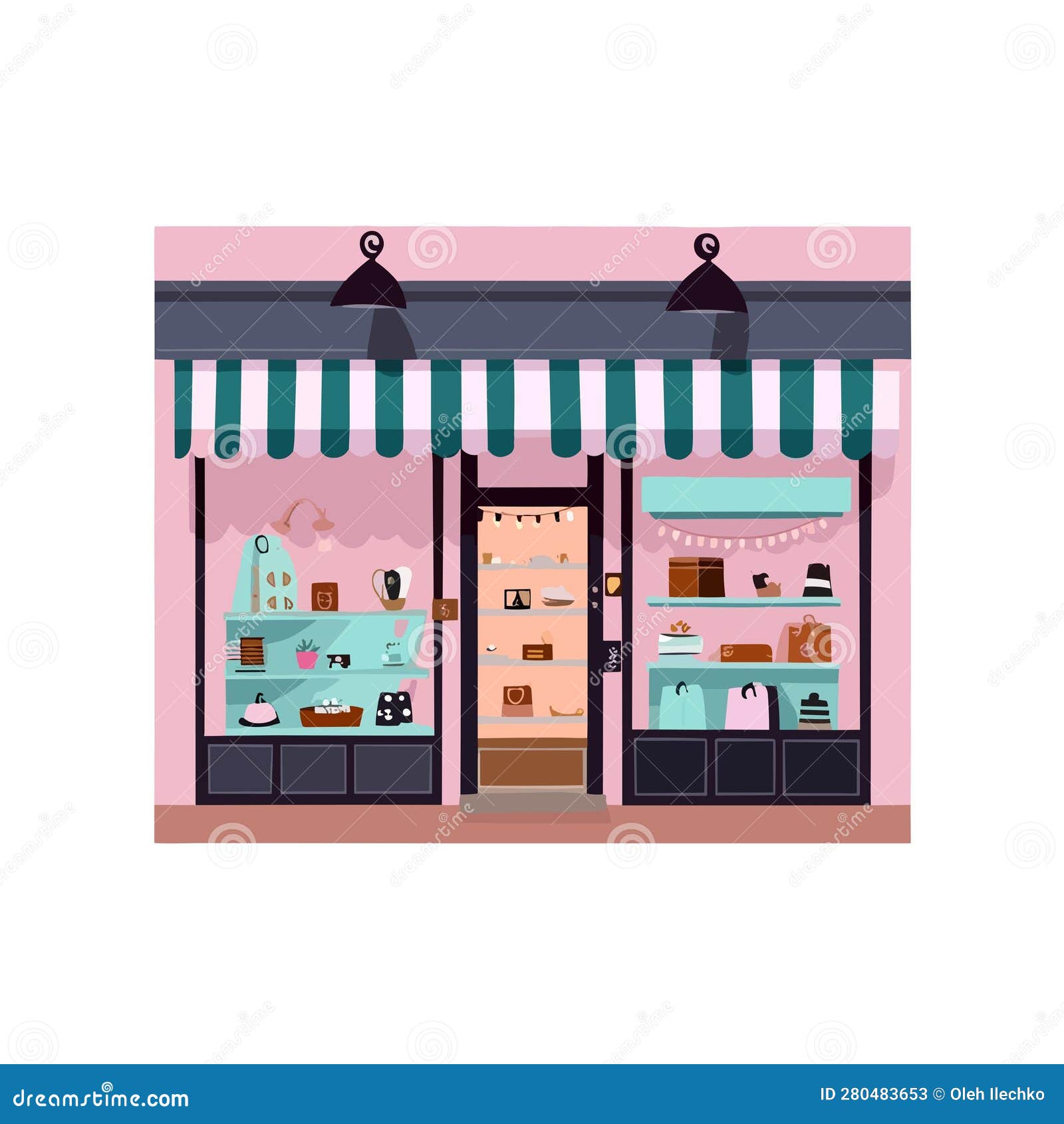 Store Front Vector Illustration Isolated Illustration Stock Vector ...