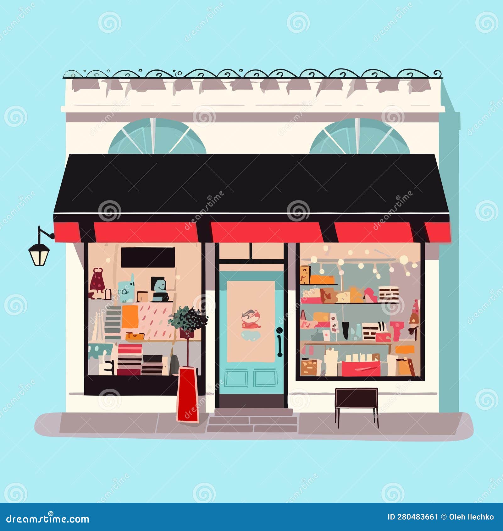 Store Front Vector Illustration Isolated Illustration Stock Vector ...
