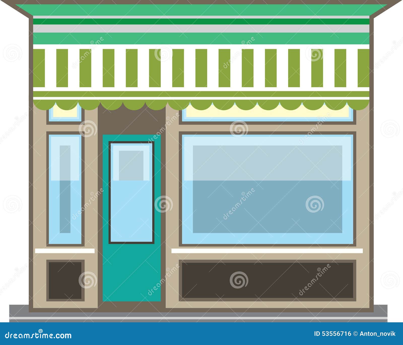 Store Front Vector stock vector. Illustration of architecture - 53556716