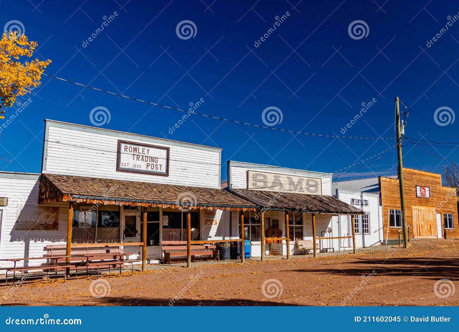 Store Fronts, Rowley Ghost Town. Rowley, Alberta, Canada Editorial ...