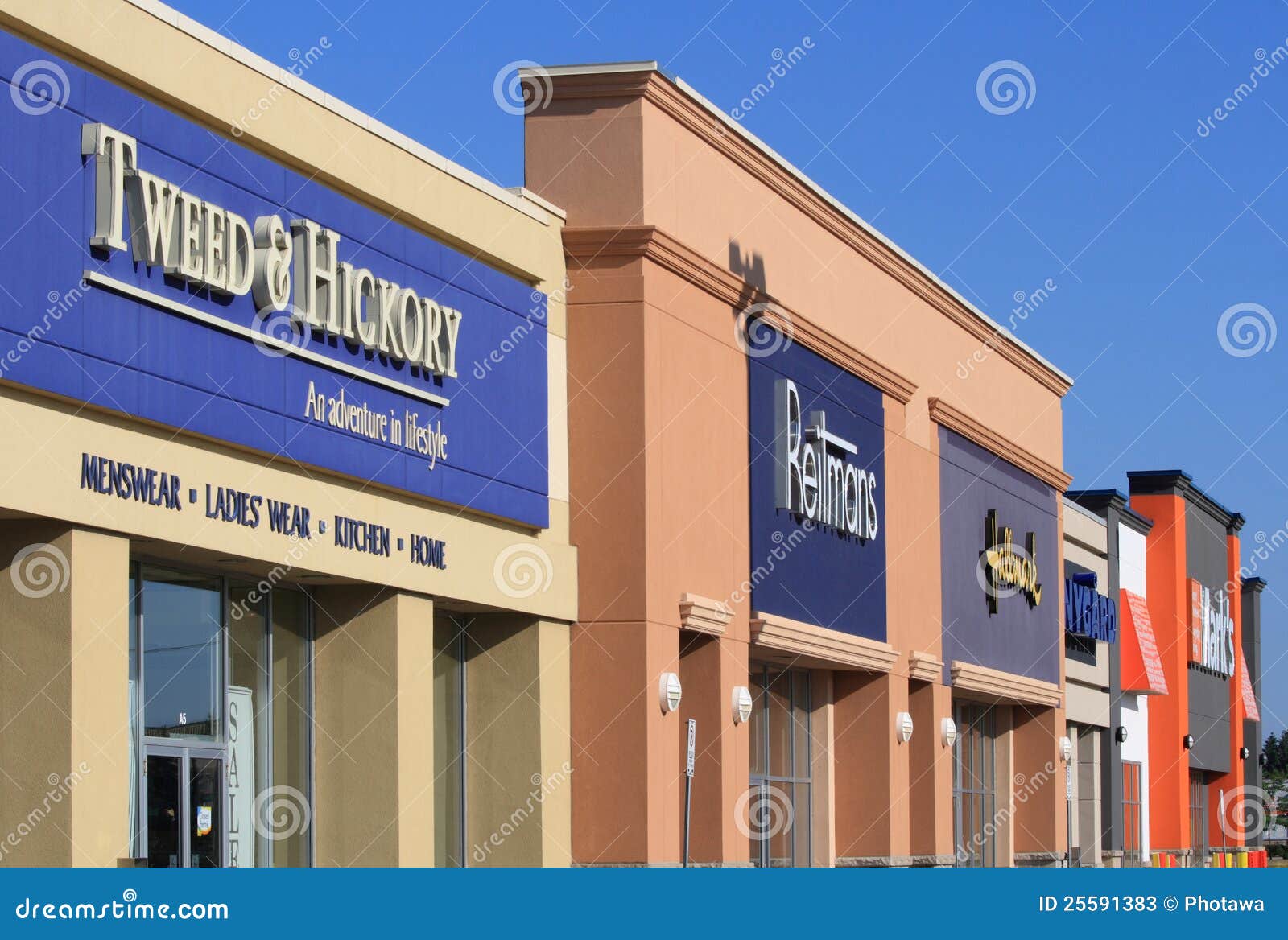 Store Fronts in Suburbs editorial stock photo. Image of entrances ...
