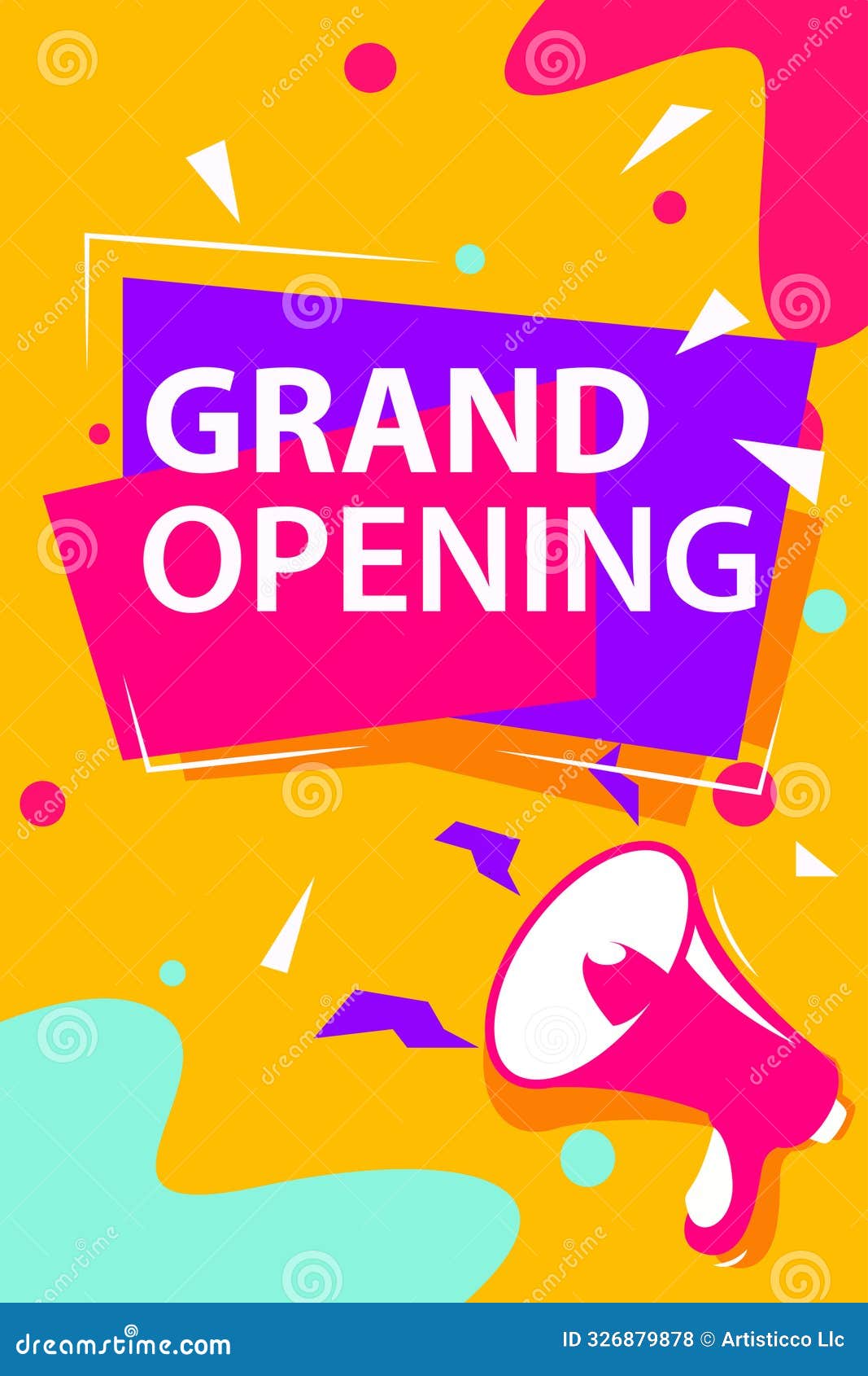 Store Grand Opening Banner Template Vector Illustration Stock ...