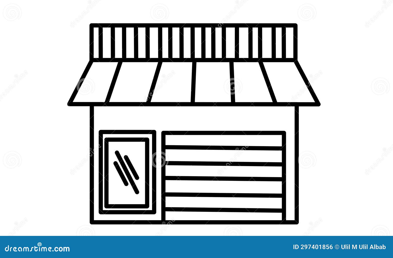 Store icon black stock vector. Illustration of retail - 297401856