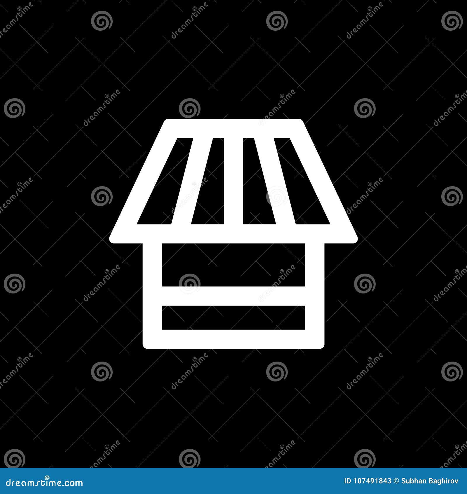 Store Icon for Simple Flat Style Ui Design Stock Vector - Illustration ...