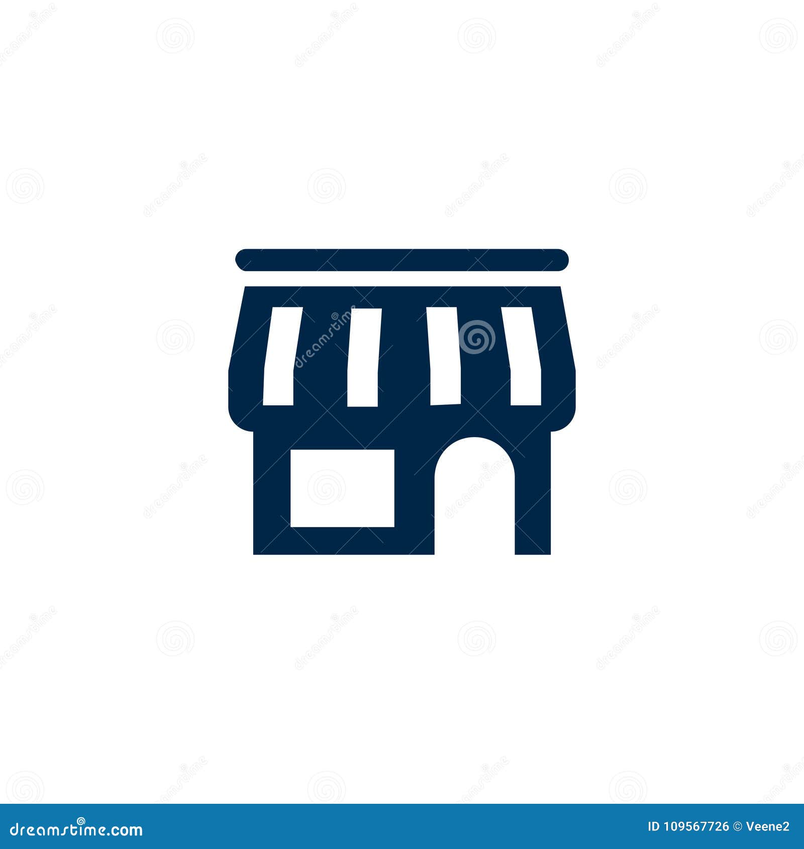 Store Icon stock illustration. Illustration of vector - 109567726
