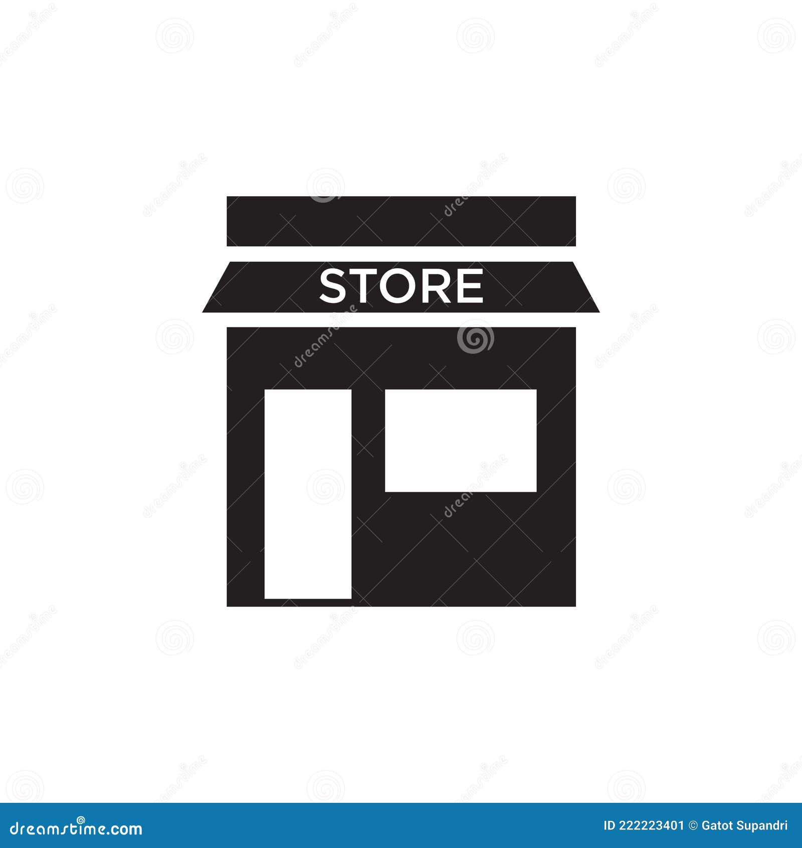 Store Icon Vector Logo Design Template Stock Vector - Illustration of ...