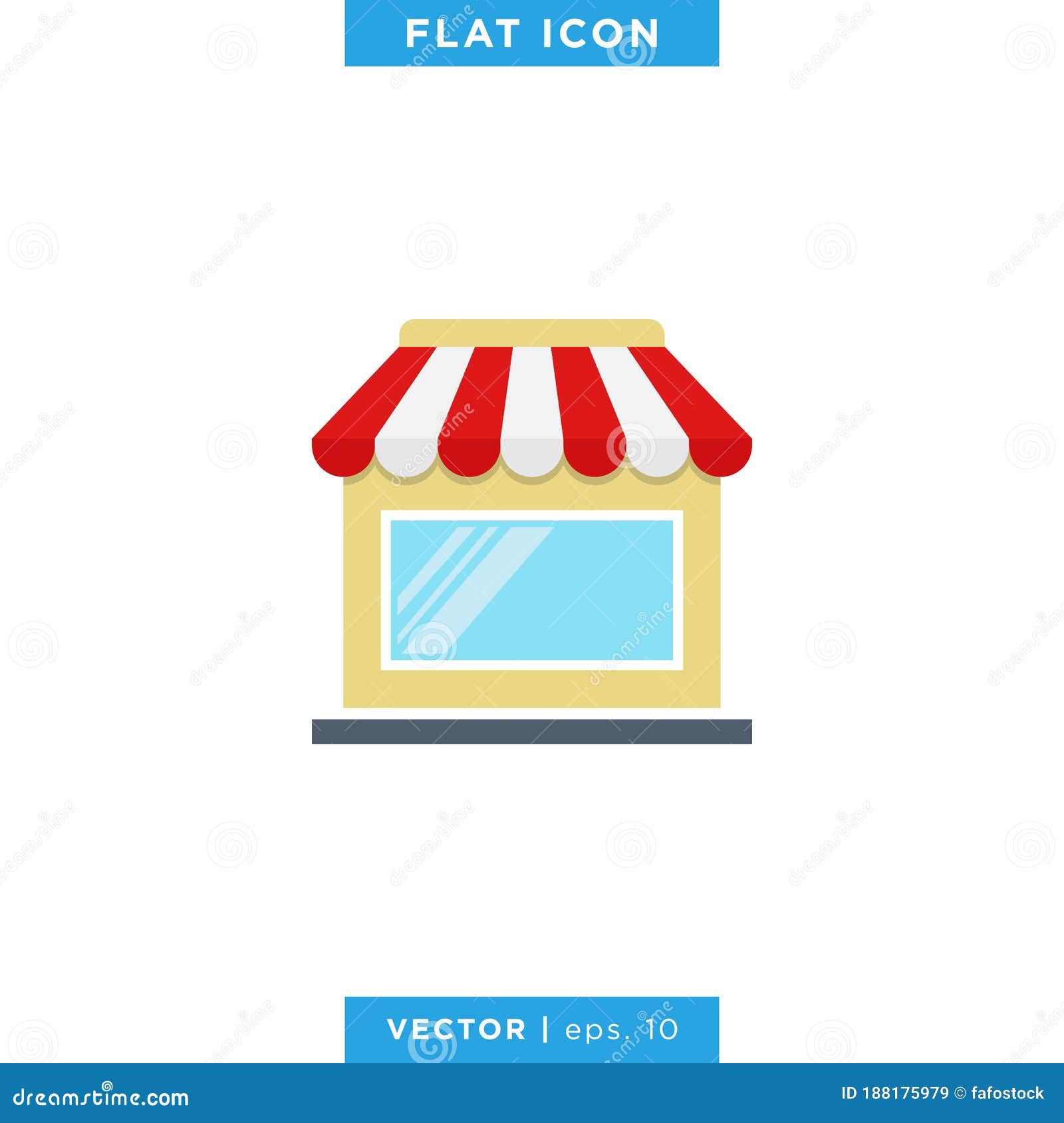 Store Icon Vector Logo Design Template. Stock Vector - Illustration of ...